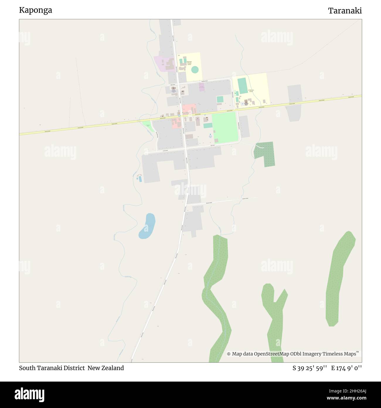 Kaponga, South Taranaki District, New Zealand, Taranaki, S 39 25' 59 ...