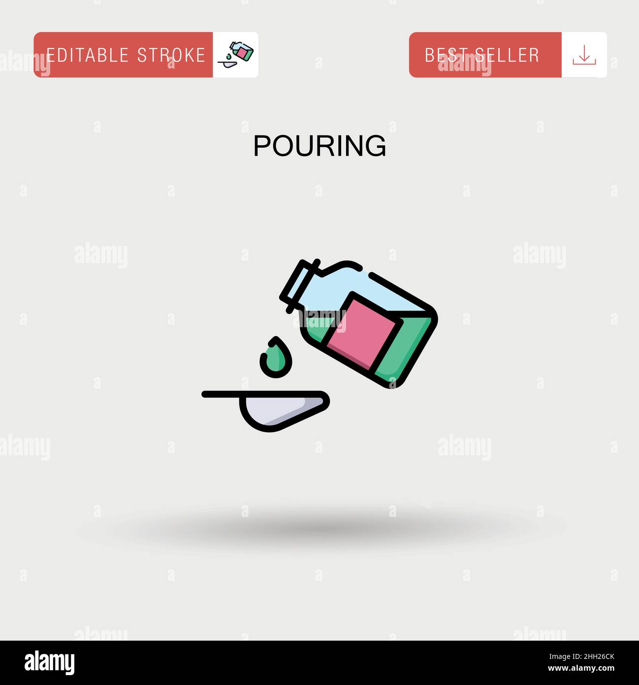 Pouring Simple vector icon Stock Vector Image & Art - Alamy