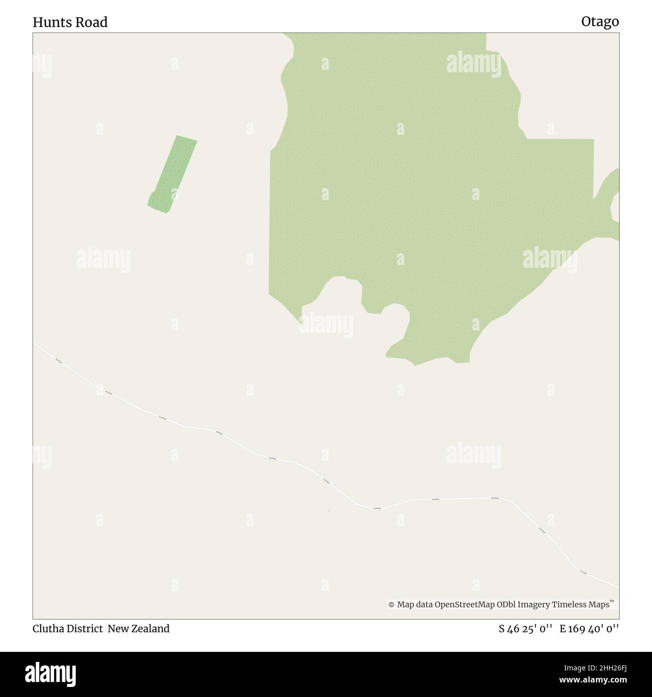 Hunts Road, Clutha District, New Zealand, Otago, S 46 25' 0'', E 169 40 ...