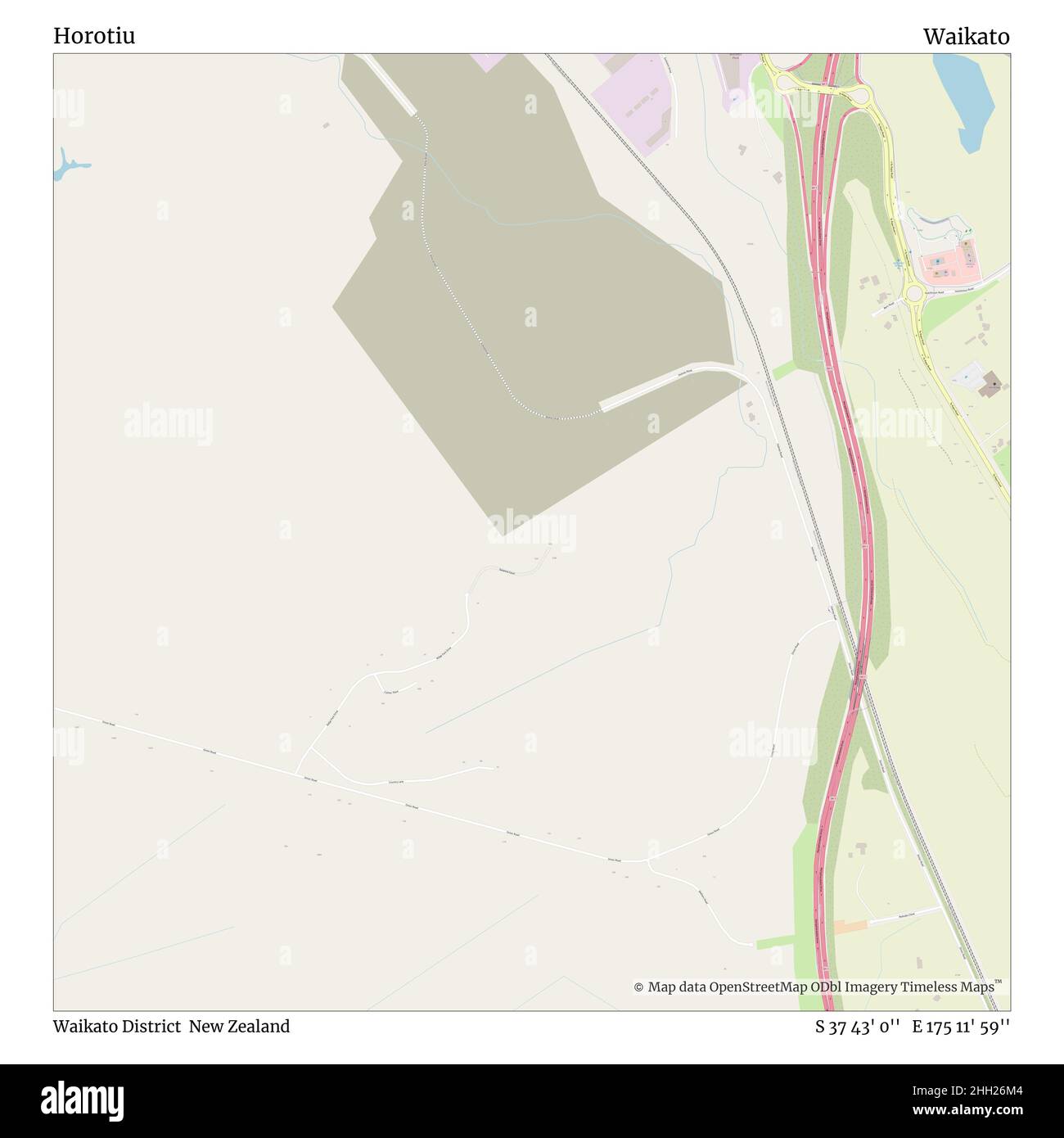 Horotiu, Waikato District, New Zealand, Waikato, S 37 43' 0'', E 175 11 ...