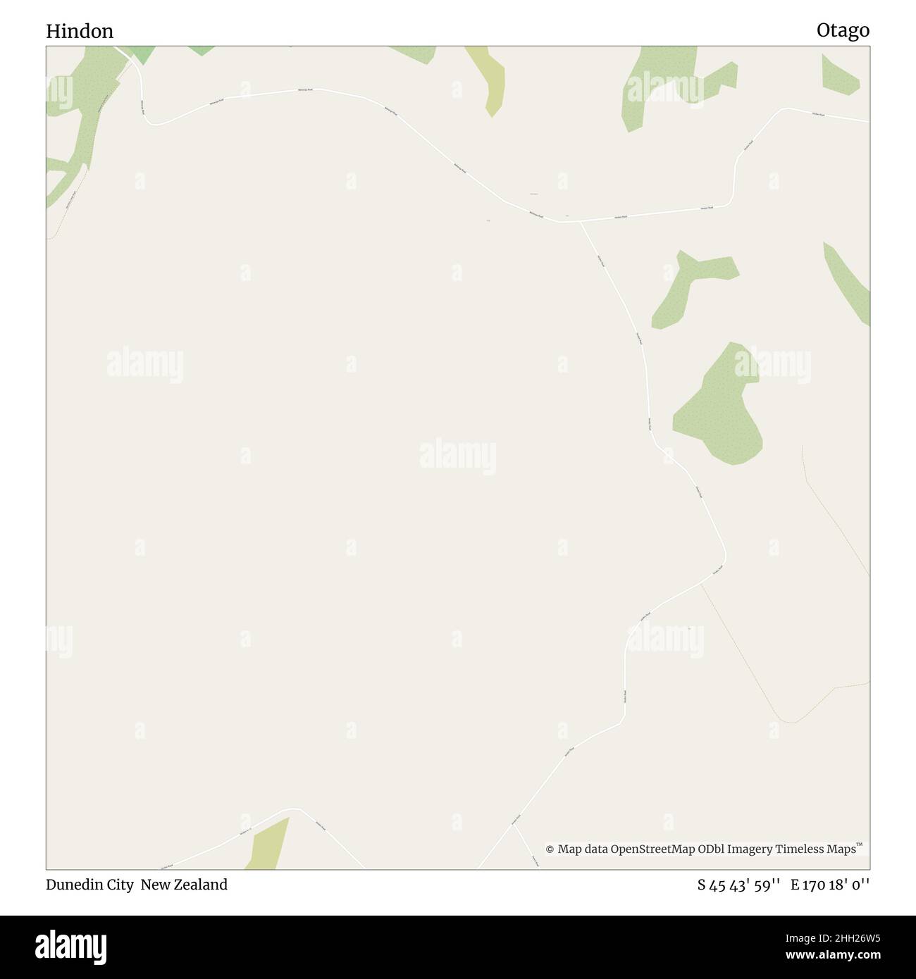 Hindon, Dunedin City, New Zealand, Otago, S 45 43' 59'', E 170 18' 0 ...