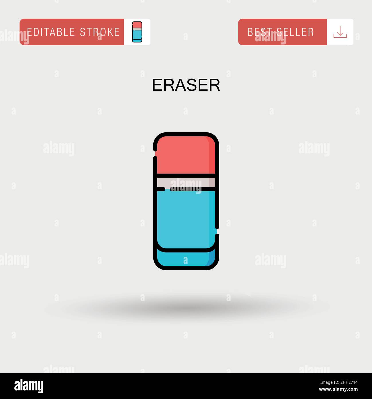 Eraser Simple vector icon Stock Vector Image & Art - Alamy