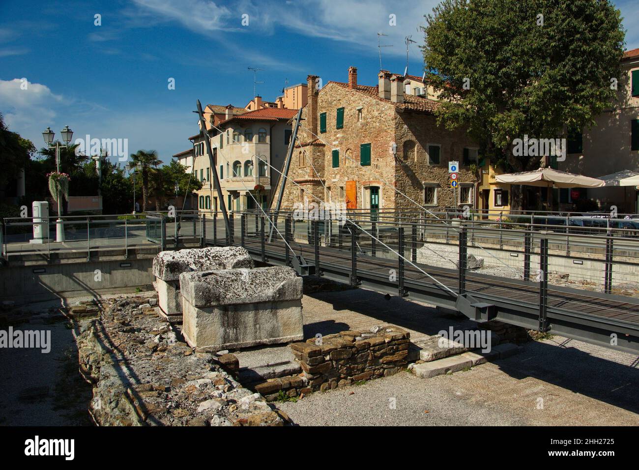 Rests of Basilica della Corte on Piazza della Corte in Grado,Italy ...