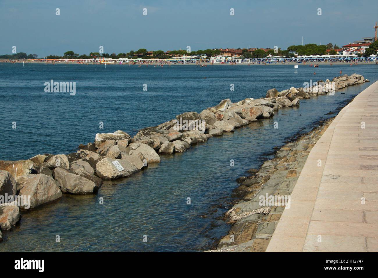 View of the beach in Grado,Italy,Europe Stock Photo - Alamy