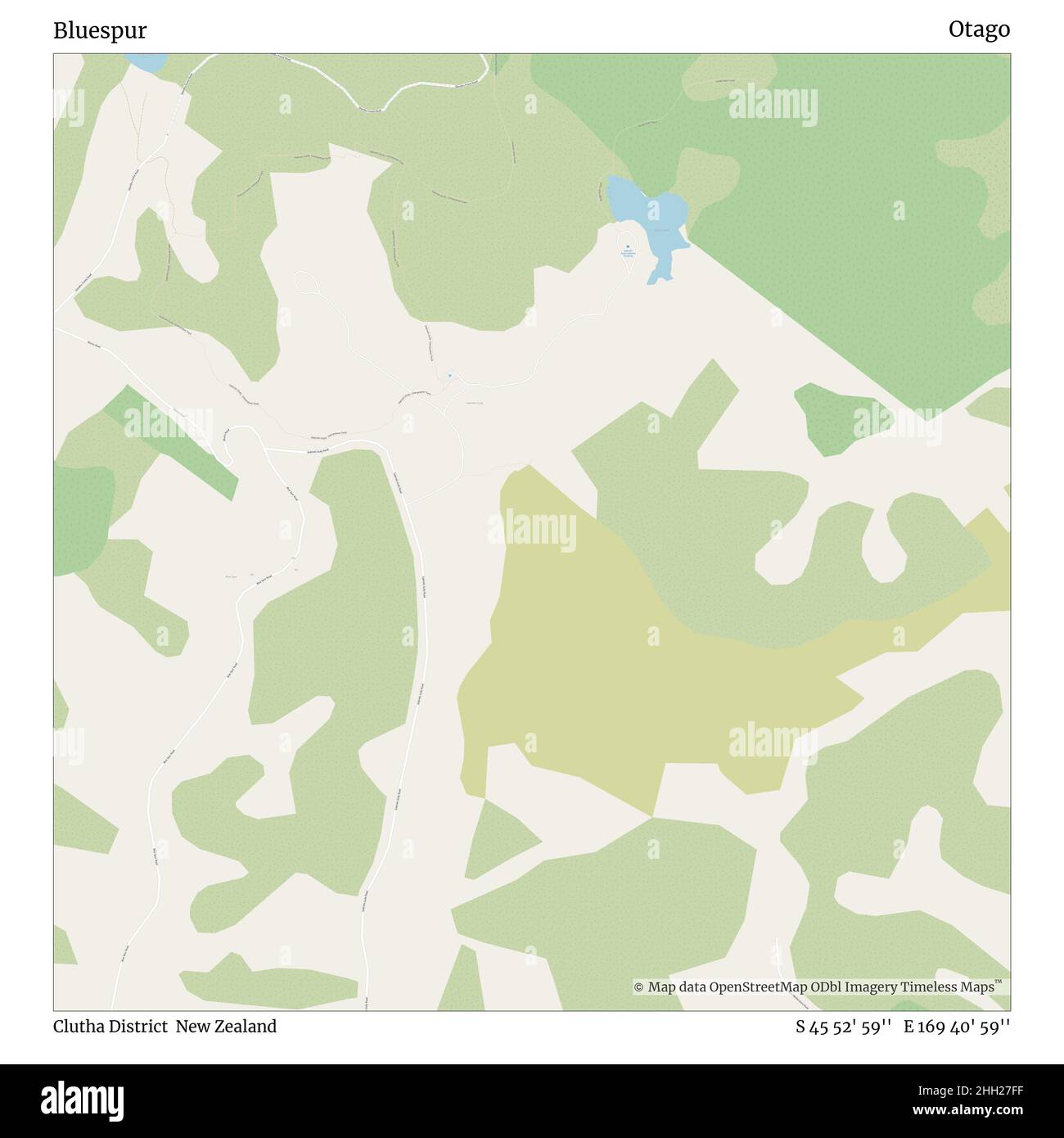 Bluespur, Clutha District, New Zealand, Otago, S 45 52' 59'', E 169 40 ...