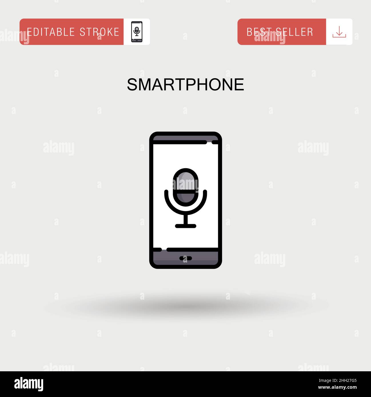 Smartphone Simple vector icon Stock Vector Image & Art - Alamy