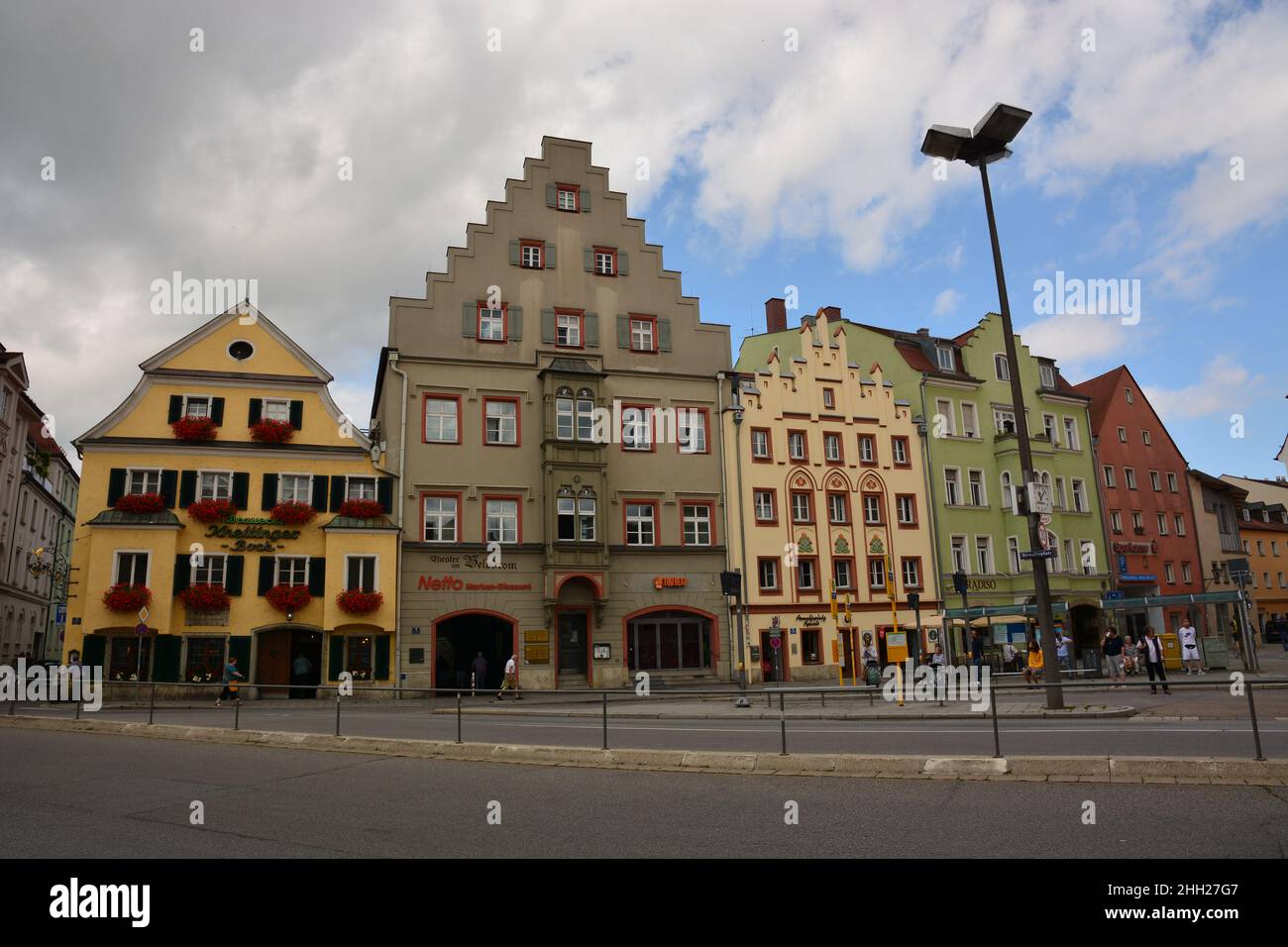 Regensburg, Bavaria, Germany – Attractive historical buildings in the ...