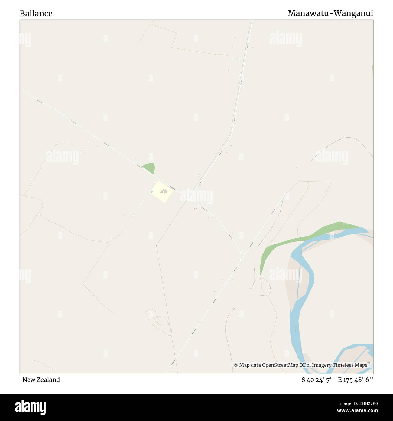 Ballance, New Zealand, Manawatu-Wanganui, S 40 24' 7'', E 175 48' 6 ...
