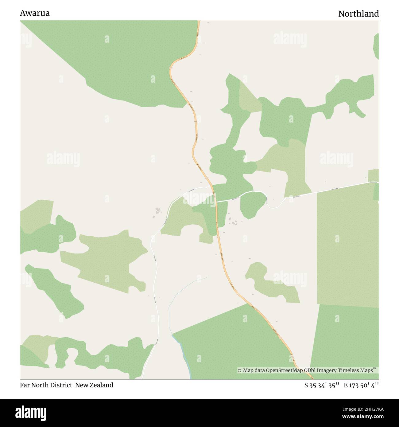 Awarua, Far North District, New Zealand, Northland, S 35 34' 35'', E ...