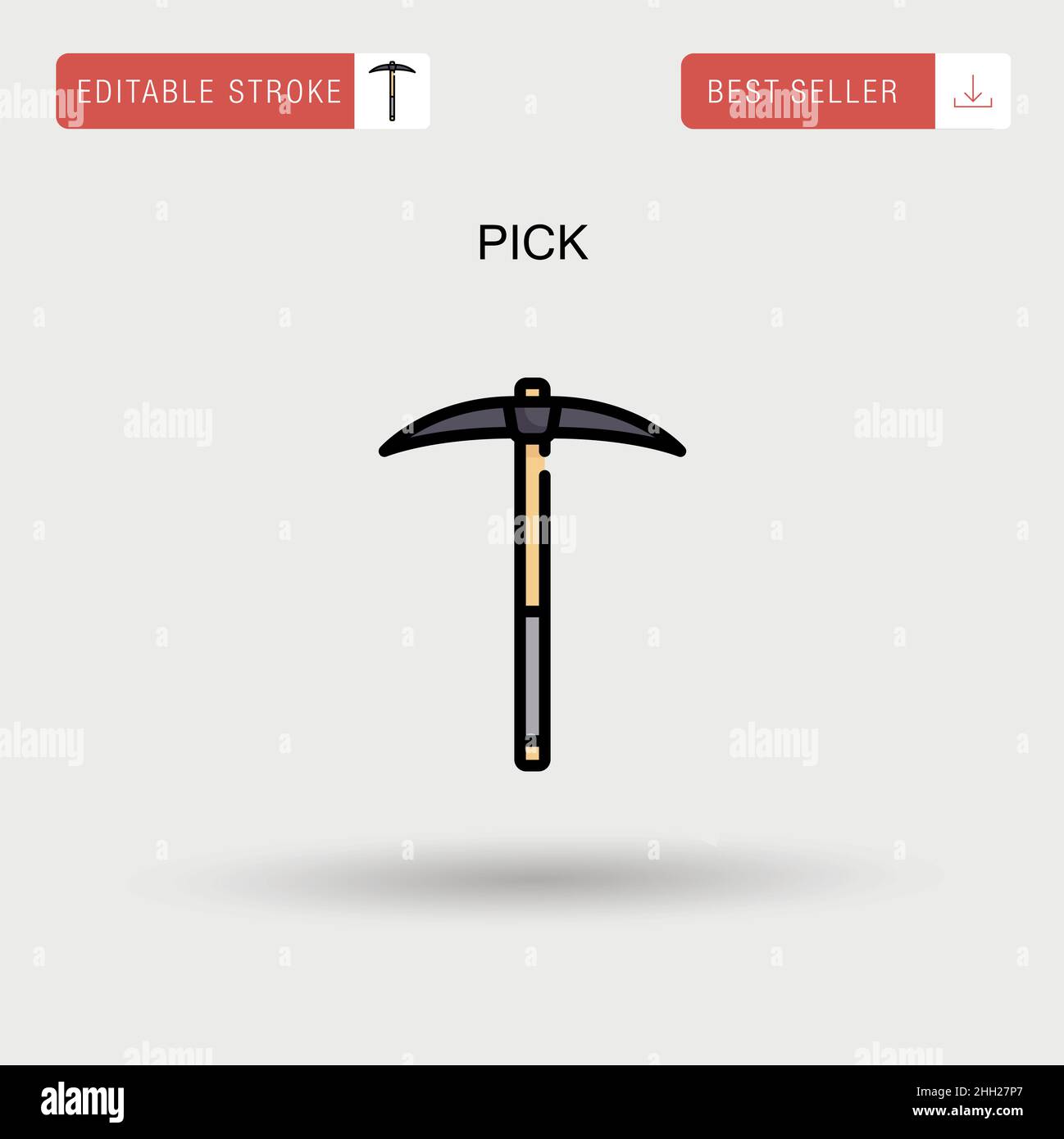 Pick Simple vector icon Stock Vector Image & Art - Alamy