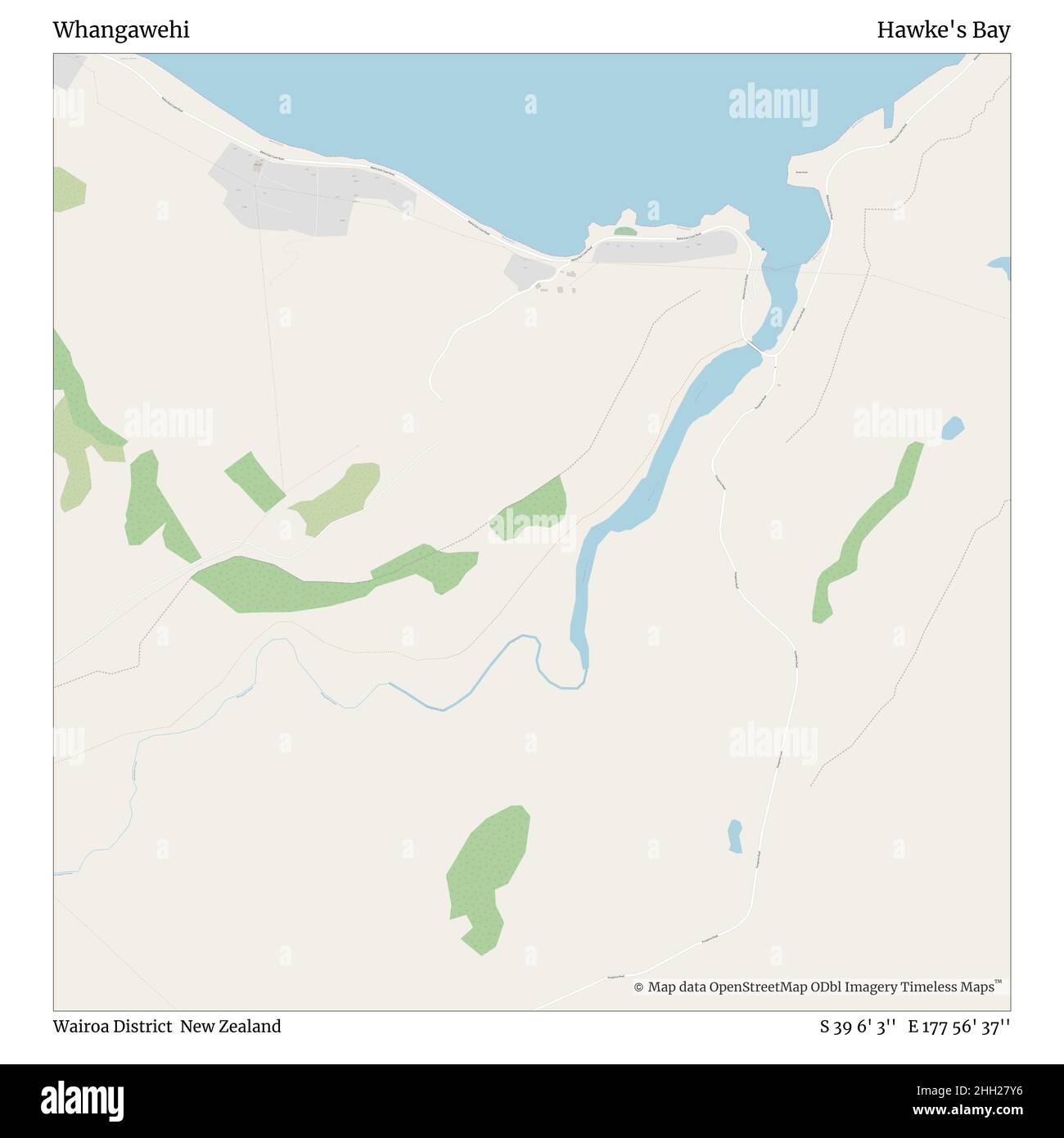 Whangawehi, Wairoa District, New Zealand, Hawke's Bay, S 39 6' 3'', E ...
