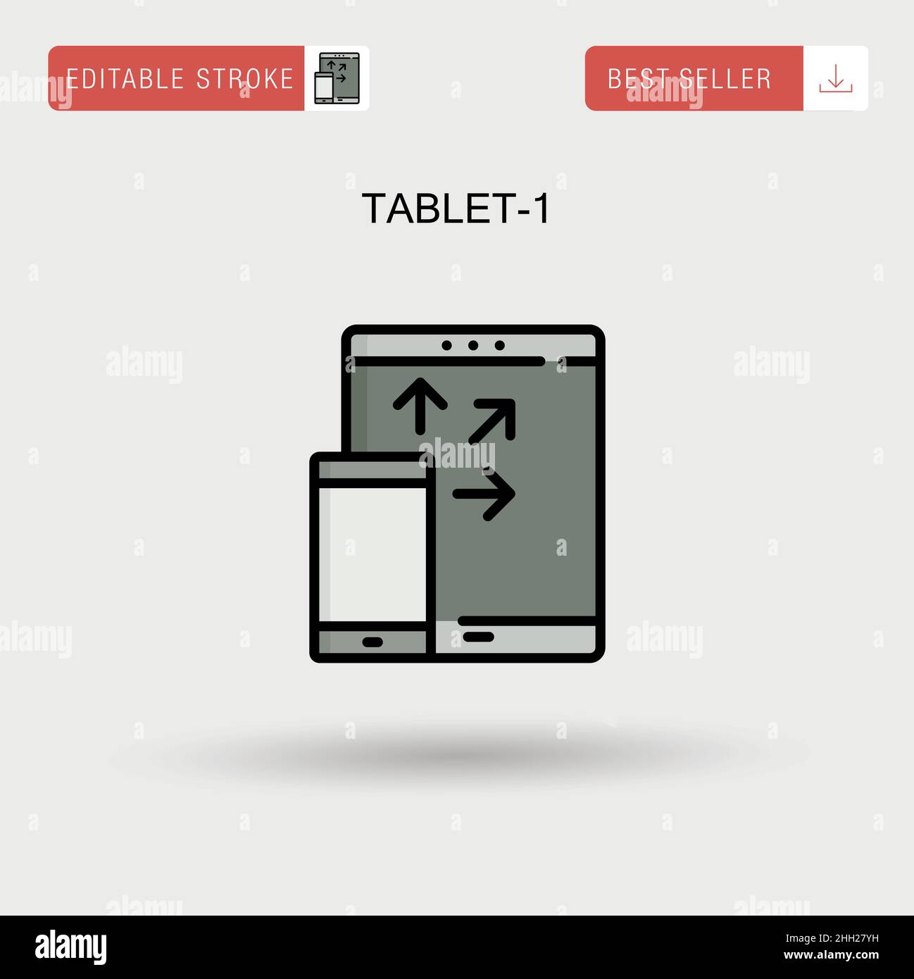 Business woman using digital tablet Stock Vector Images - Alamy