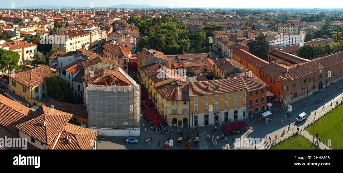 View of Pisa from the Leaning Tower,Italy,Europe Stock Photo - Alamy