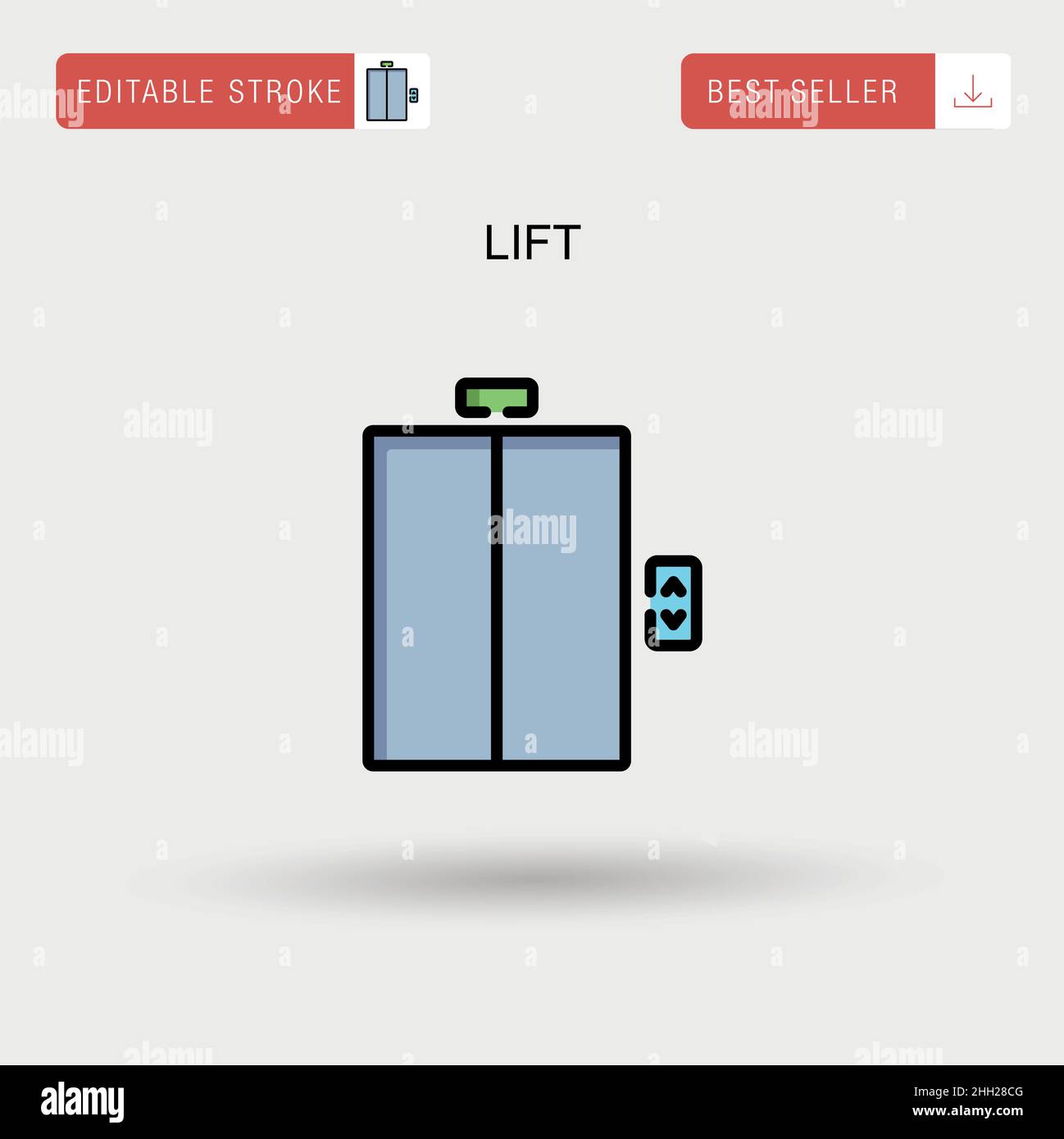 Lift Simple vector icon Stock Vector Image & Art - Alamy