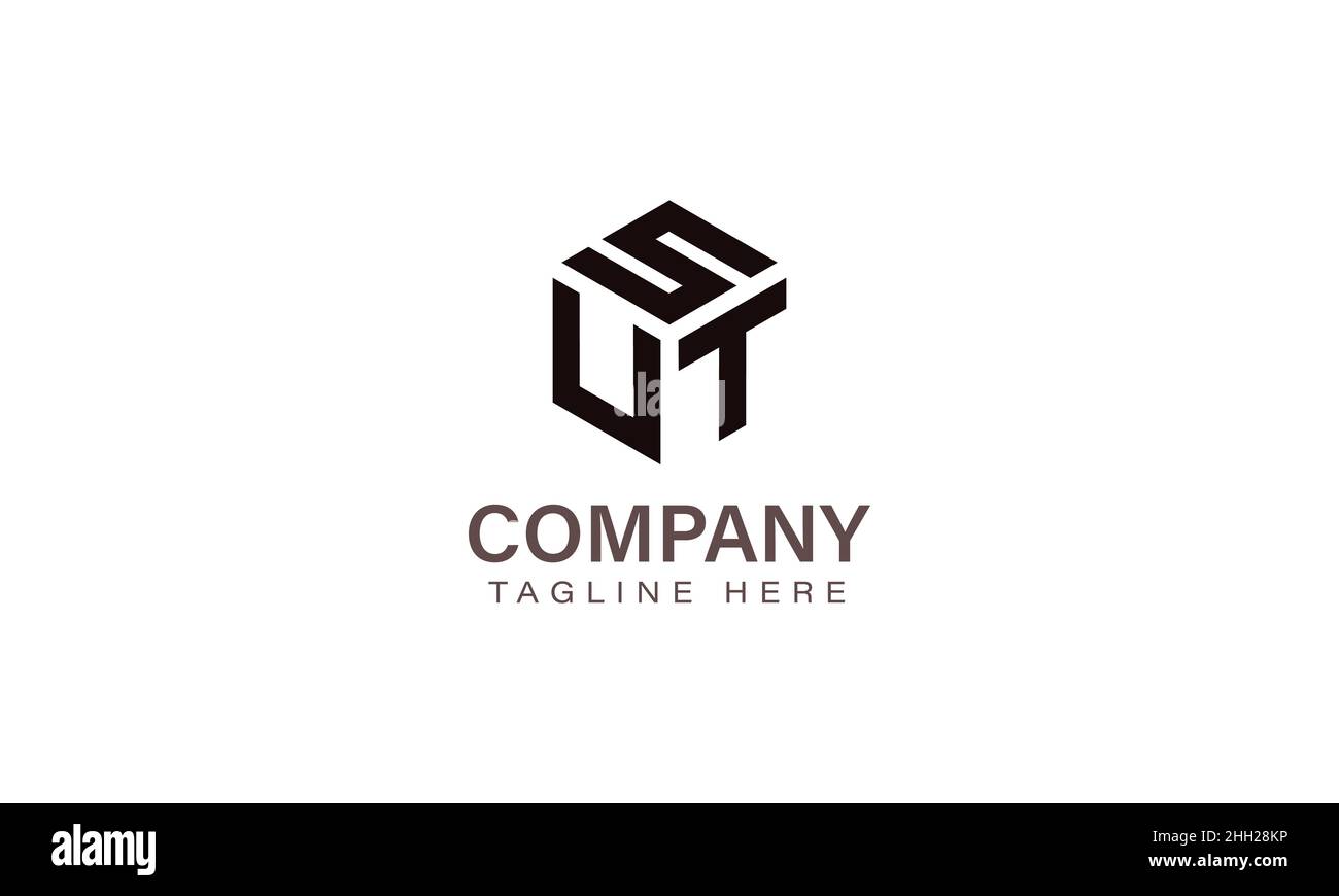 Letter SUT Logo, Three Letter Logo, Alphabet S U T Hexagon Shape Vector ...
