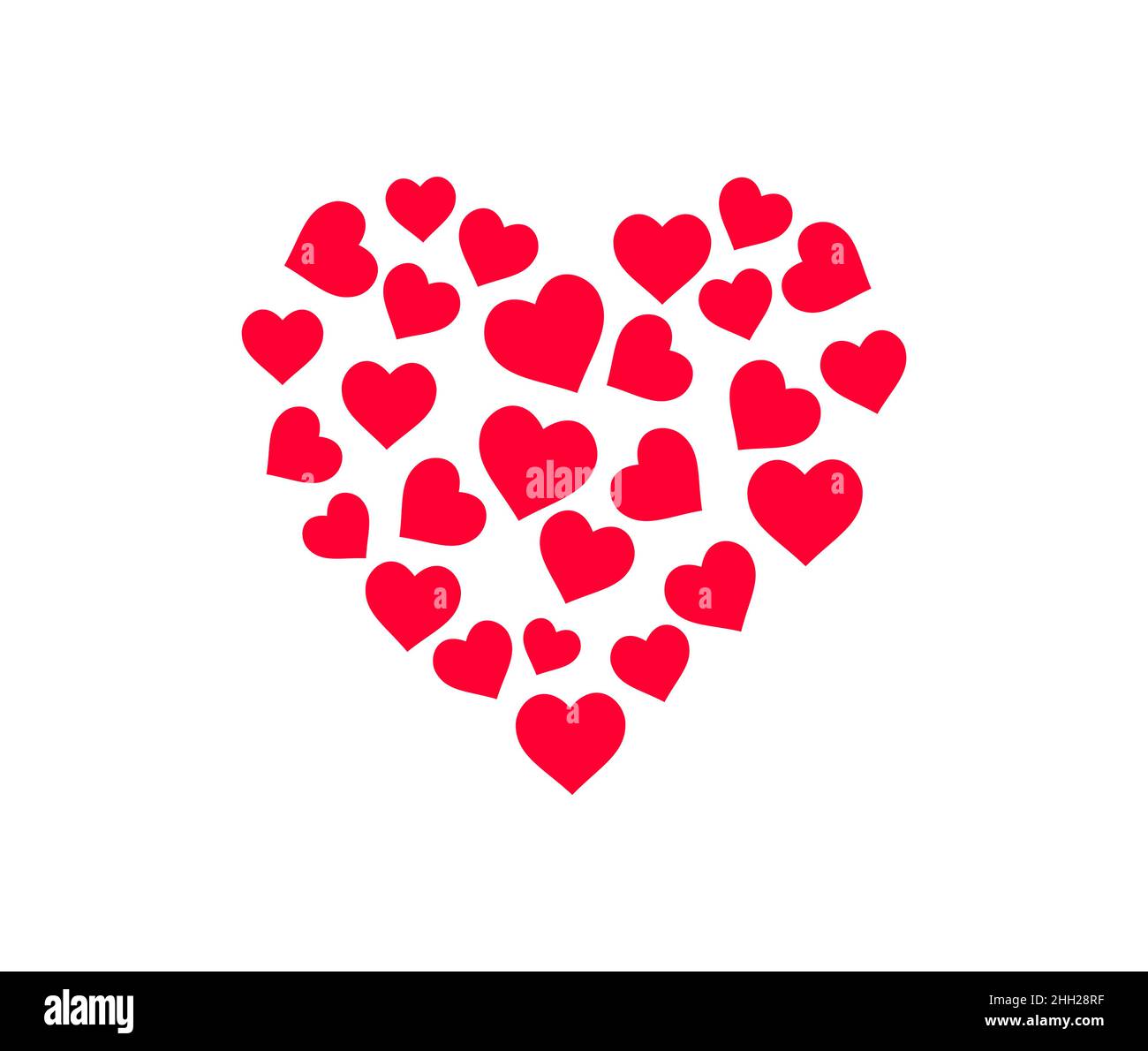 Hearts Love Symbol Vector Illustration Flat Design Stock Vector Image And Art Alamy