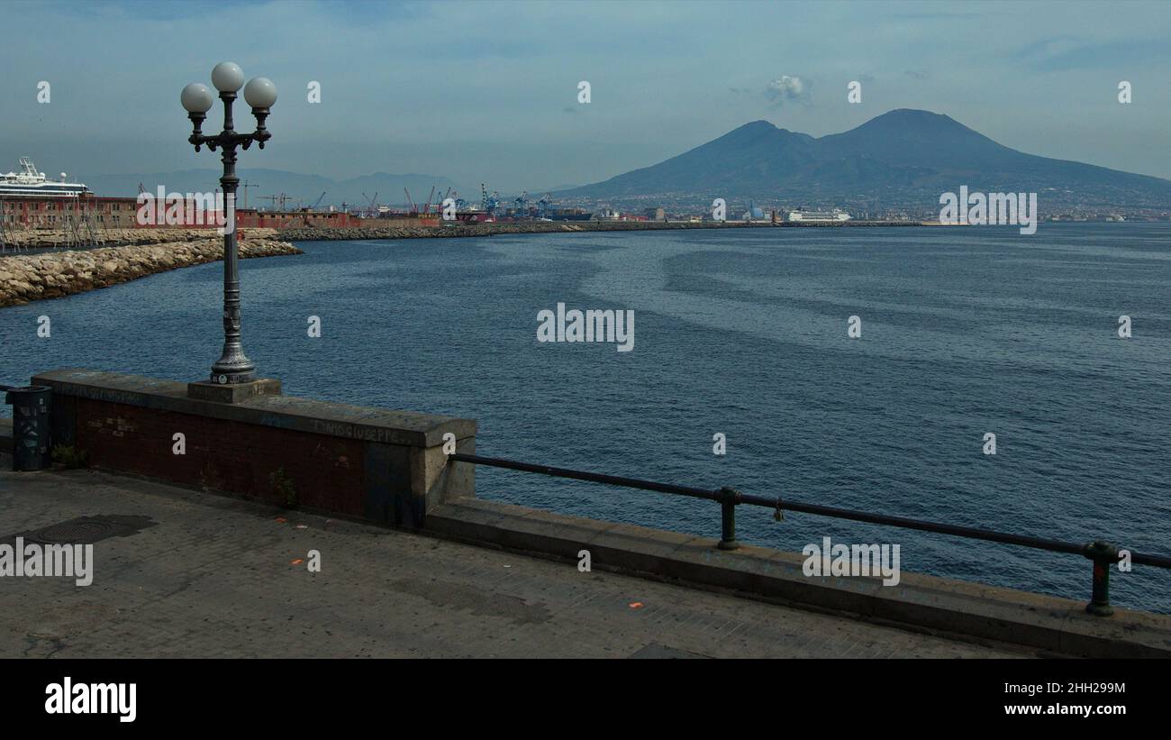 View of Mount Vesuvius from Gulf of Naples,Italy,Europe Stock Photo - Alamy