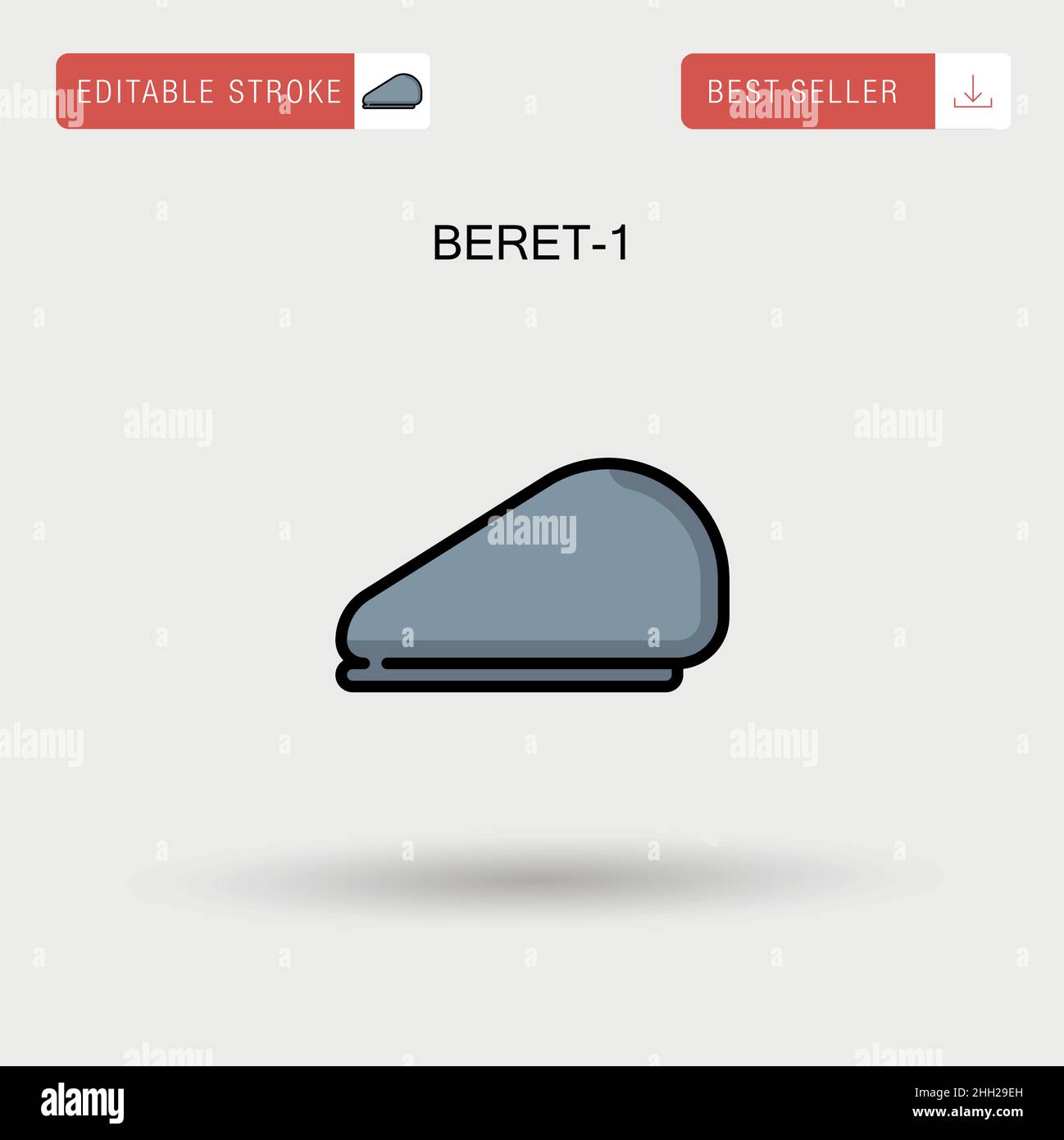 French style beret hat Stock Vector Images - Alamy