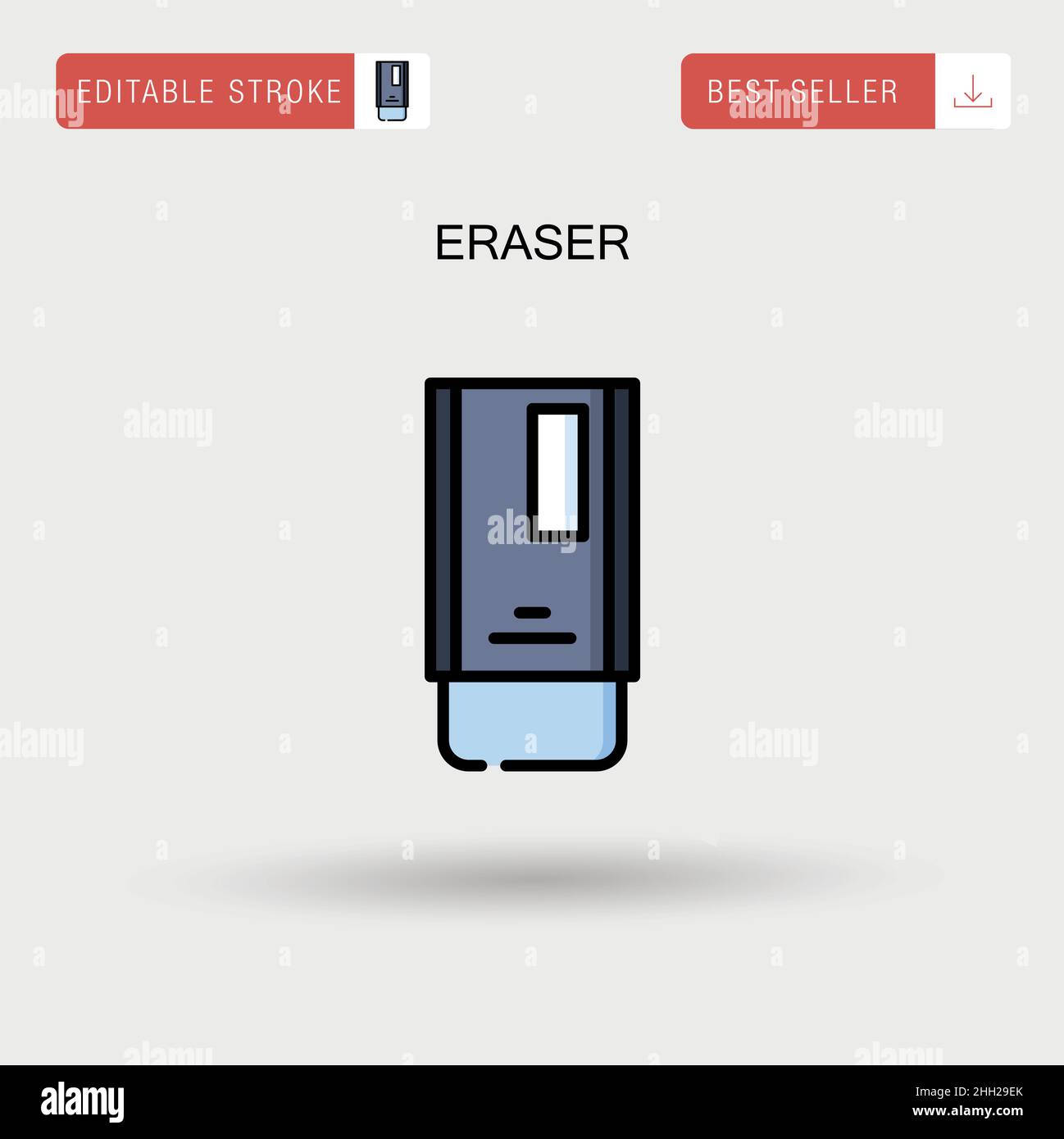 Eraser Simple vector icon Stock Vector Image & Art - Alamy
