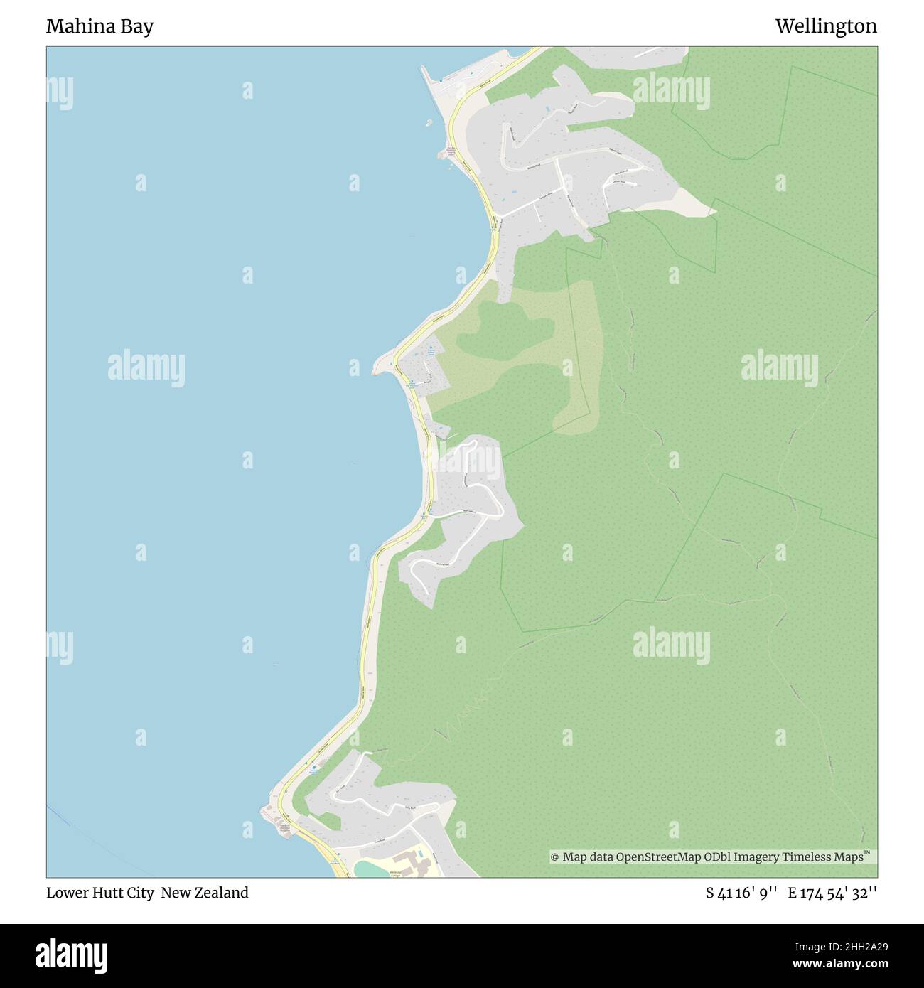 Mahina Bay, Lower Hutt City, New Zealand, Wellington, S 41 16' 9'', E ...