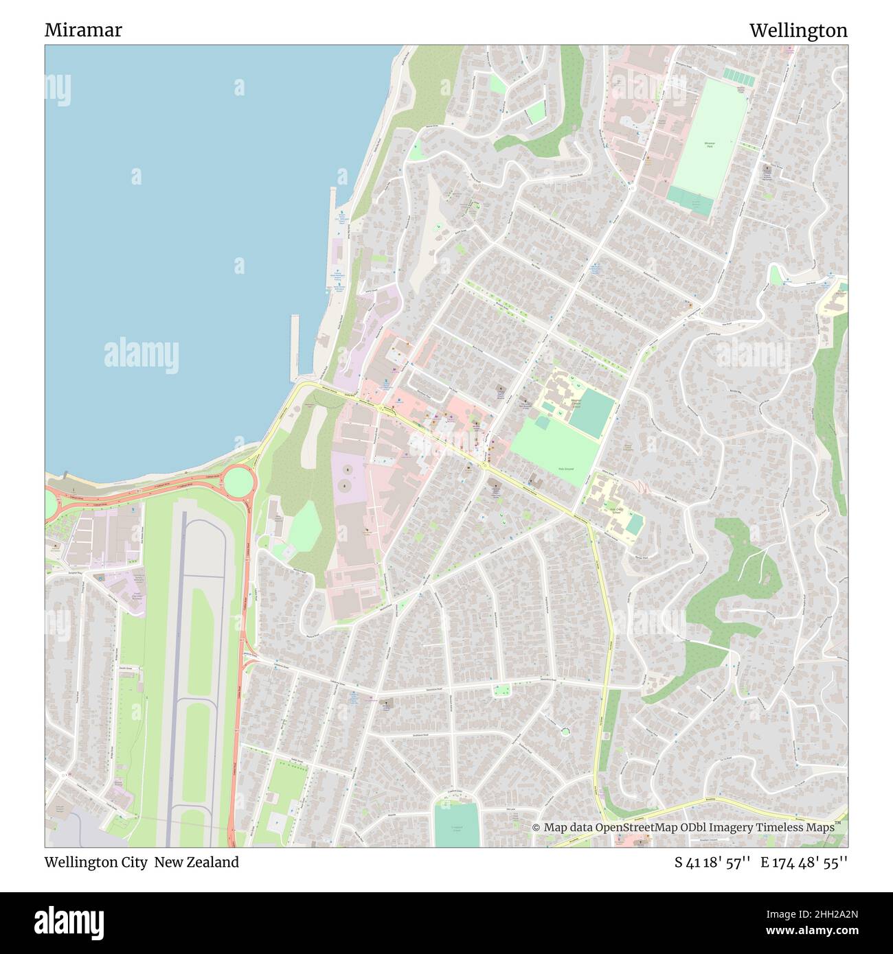 Map of miramar map of miramar hi-res stock photography and images - Alamy