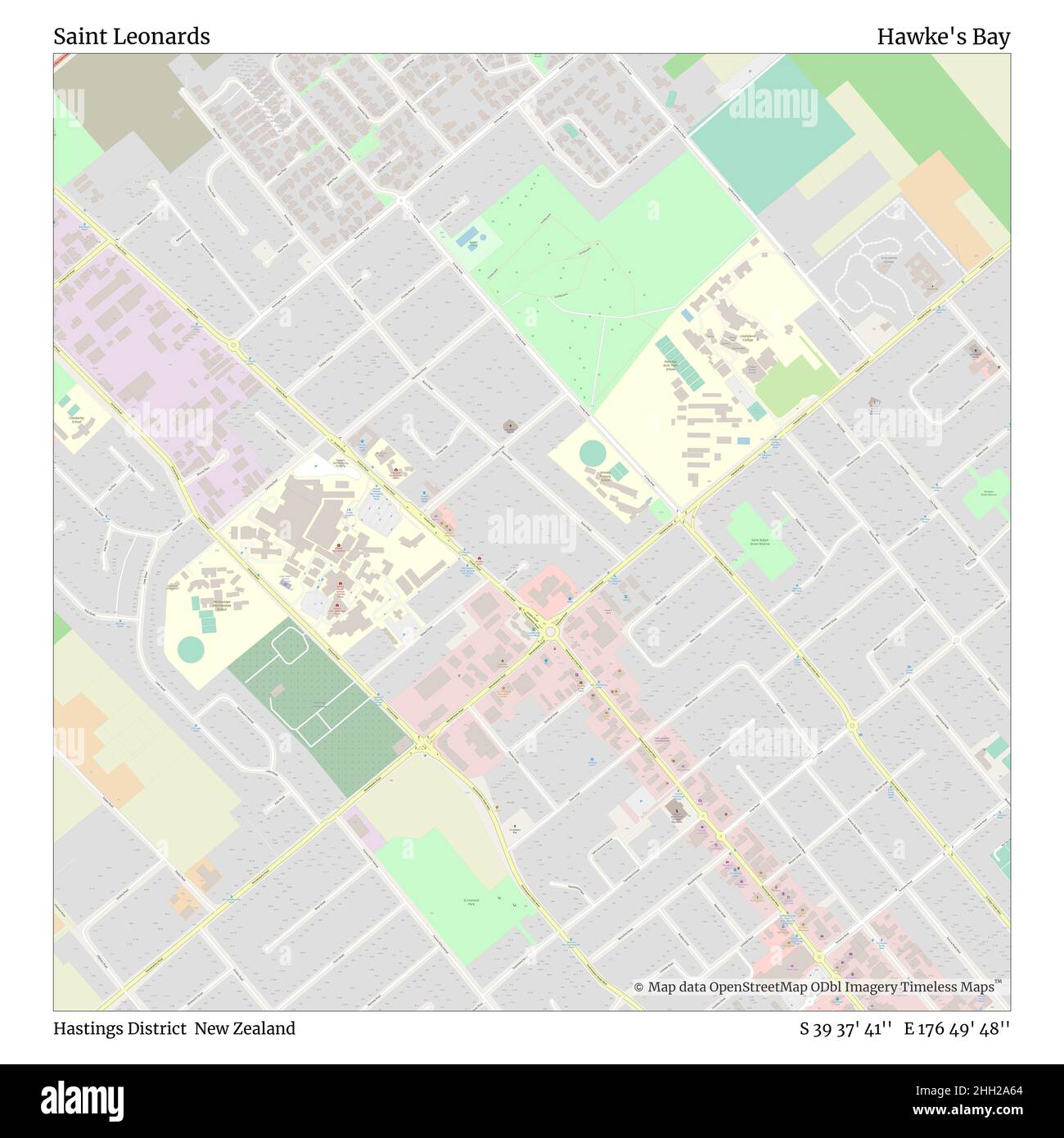 Saint Leonards, Hastings District, New Zealand, Hawke's Bay, S 39 37 ...