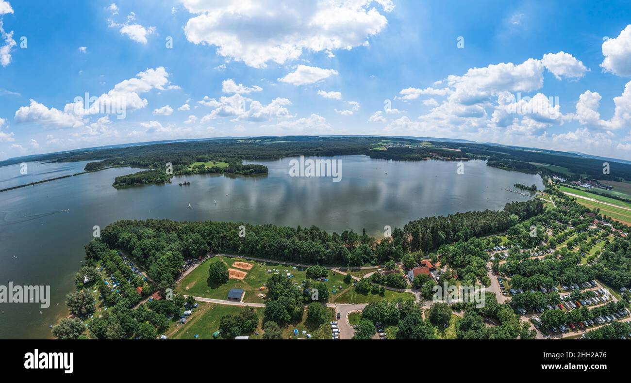 Absberg-Seespitz, Lake centre on small Brombach Lake Stock Photo - Alamy
