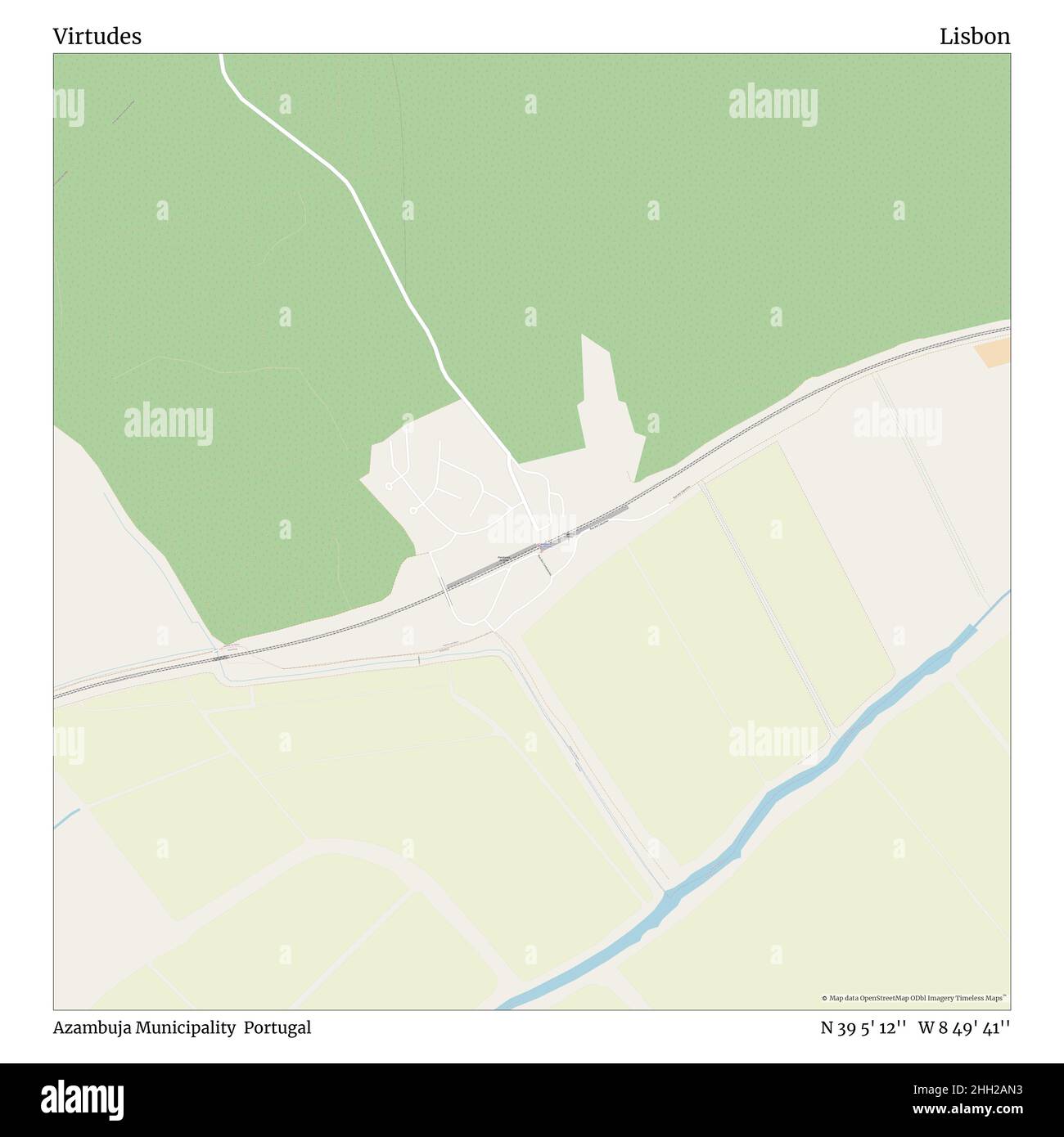 Map of azambuja portugal hi-res stock photography and images - Alamy