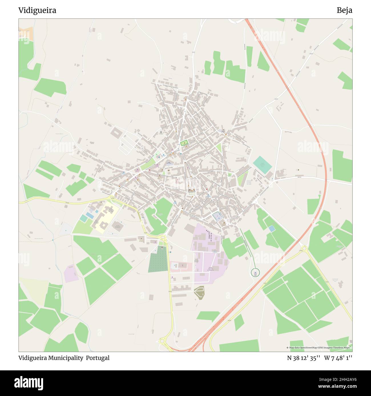 Map of beja portugal hi-res stock photography and images - Alamy