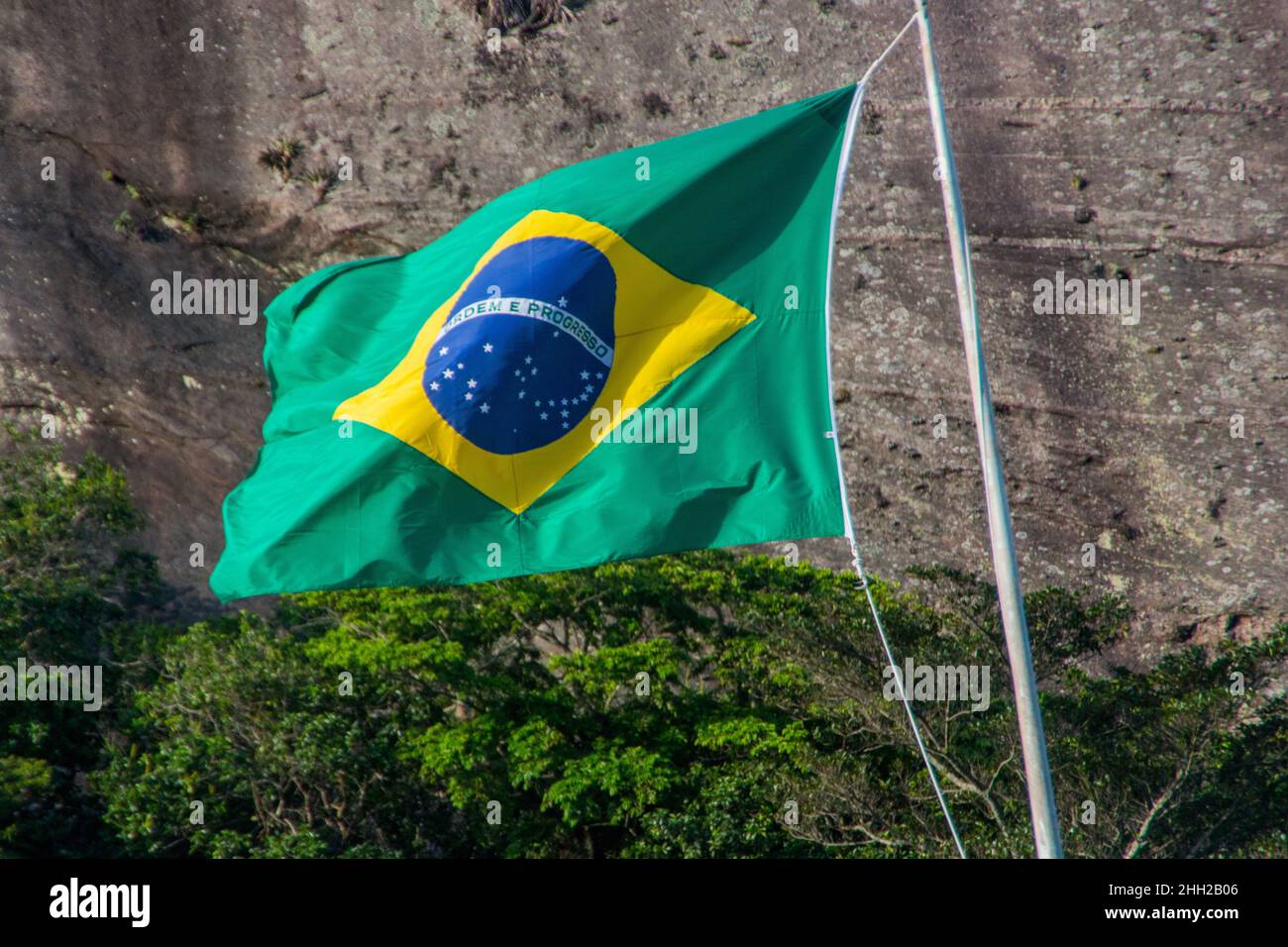 Brazil flag celebration hi-res stock photography and images - Alamy