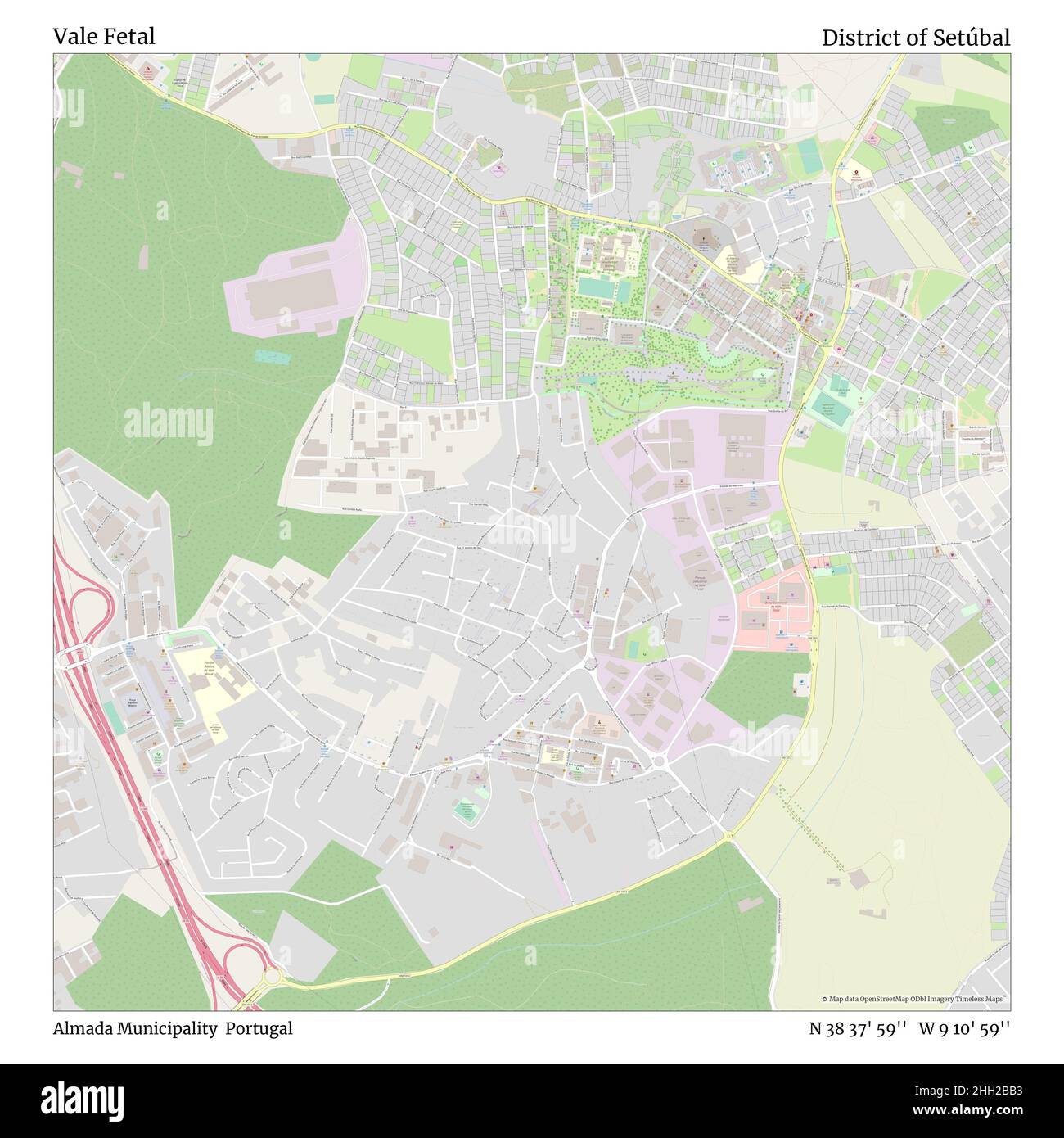 Map of almada portugal hi-res stock photography and images - Alamy