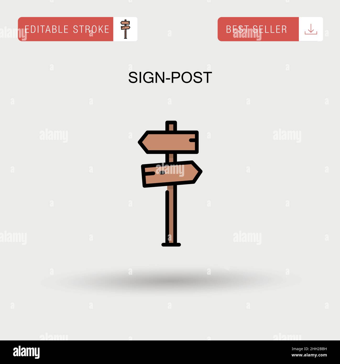 Wood arrow sign post Stock Vector Images - Alamy
