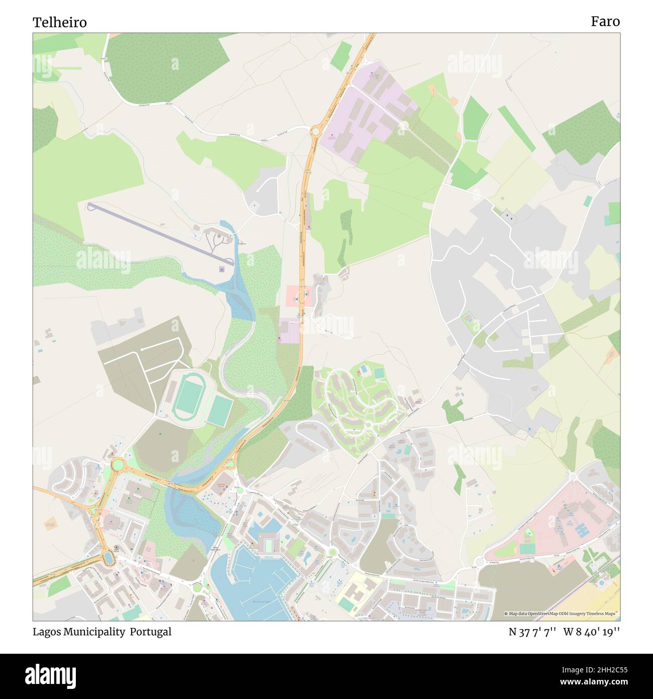 Lagos portugal map hi-res stock photography and images - Alamy