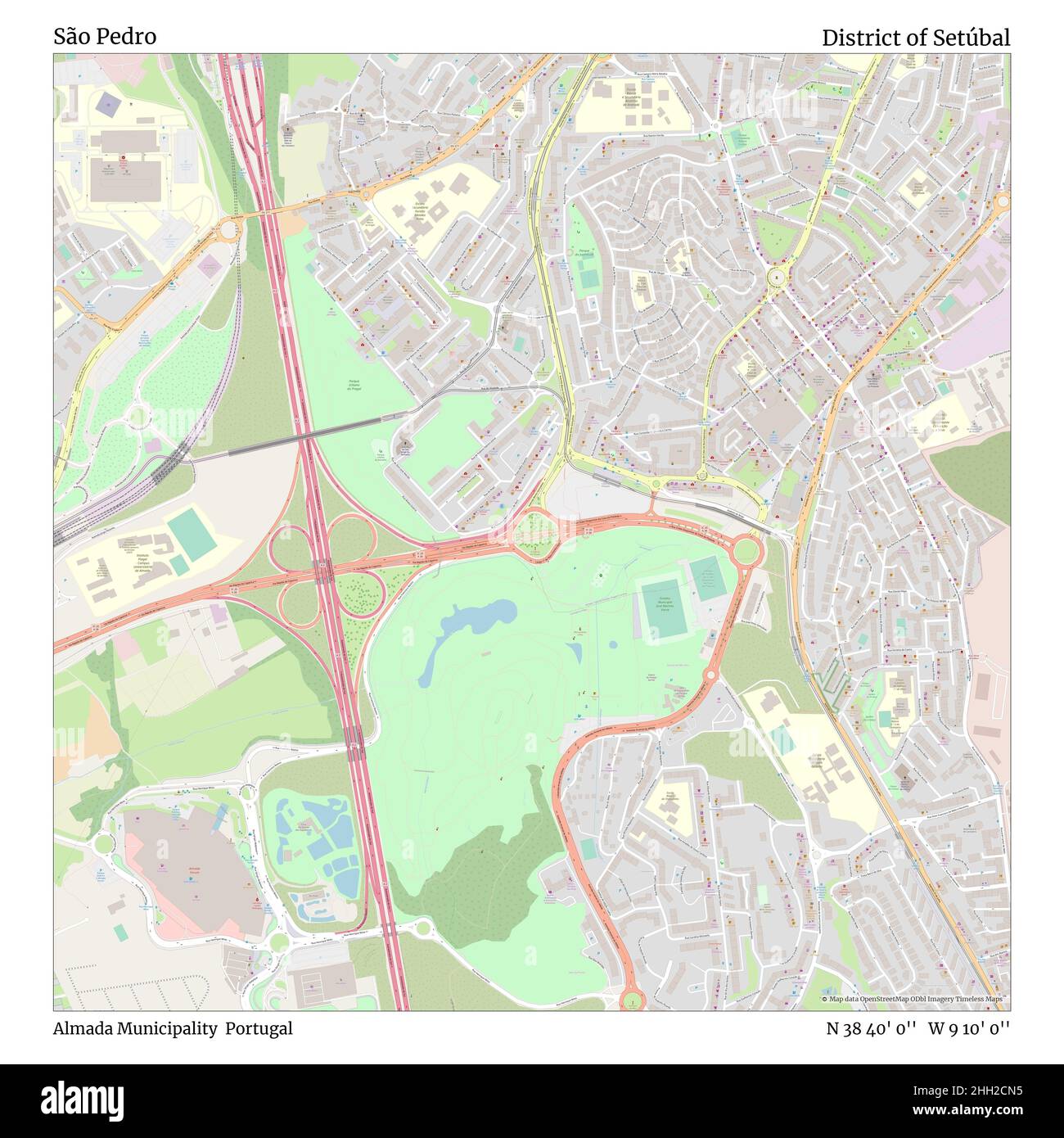 Map of almada portugal hi-res stock photography and images - Alamy