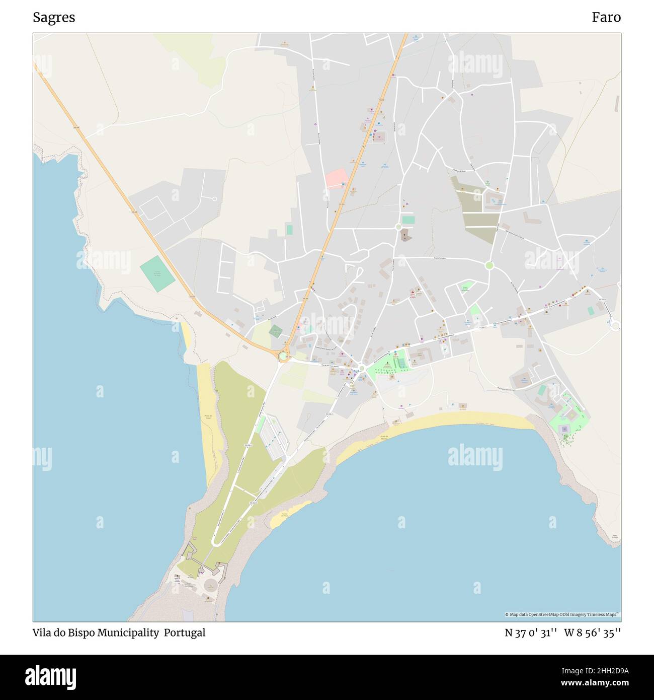 Sagres map Cut Out Stock Images & Pictures - Alamy