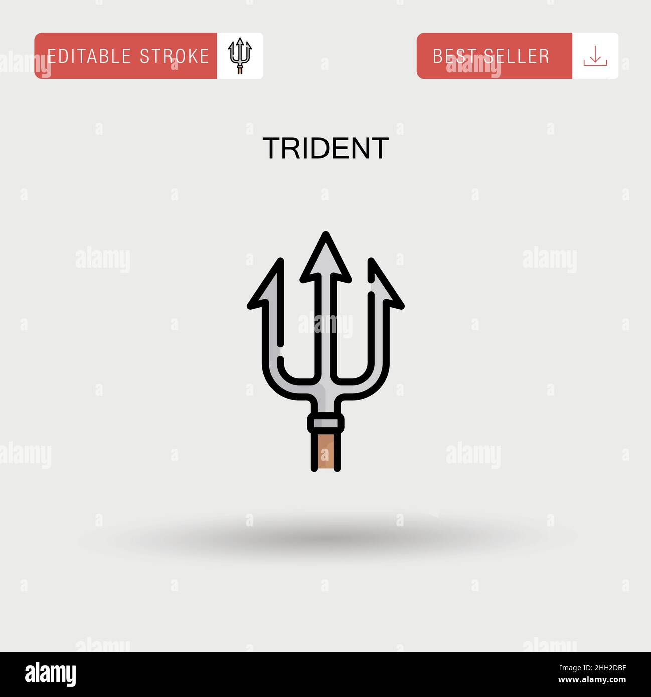 Trident Simple vector icon Stock Vector Image & Art - Alamy