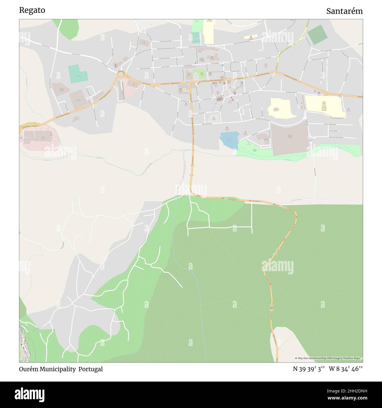 Map of santarem hi-res stock photography and images - Alamy