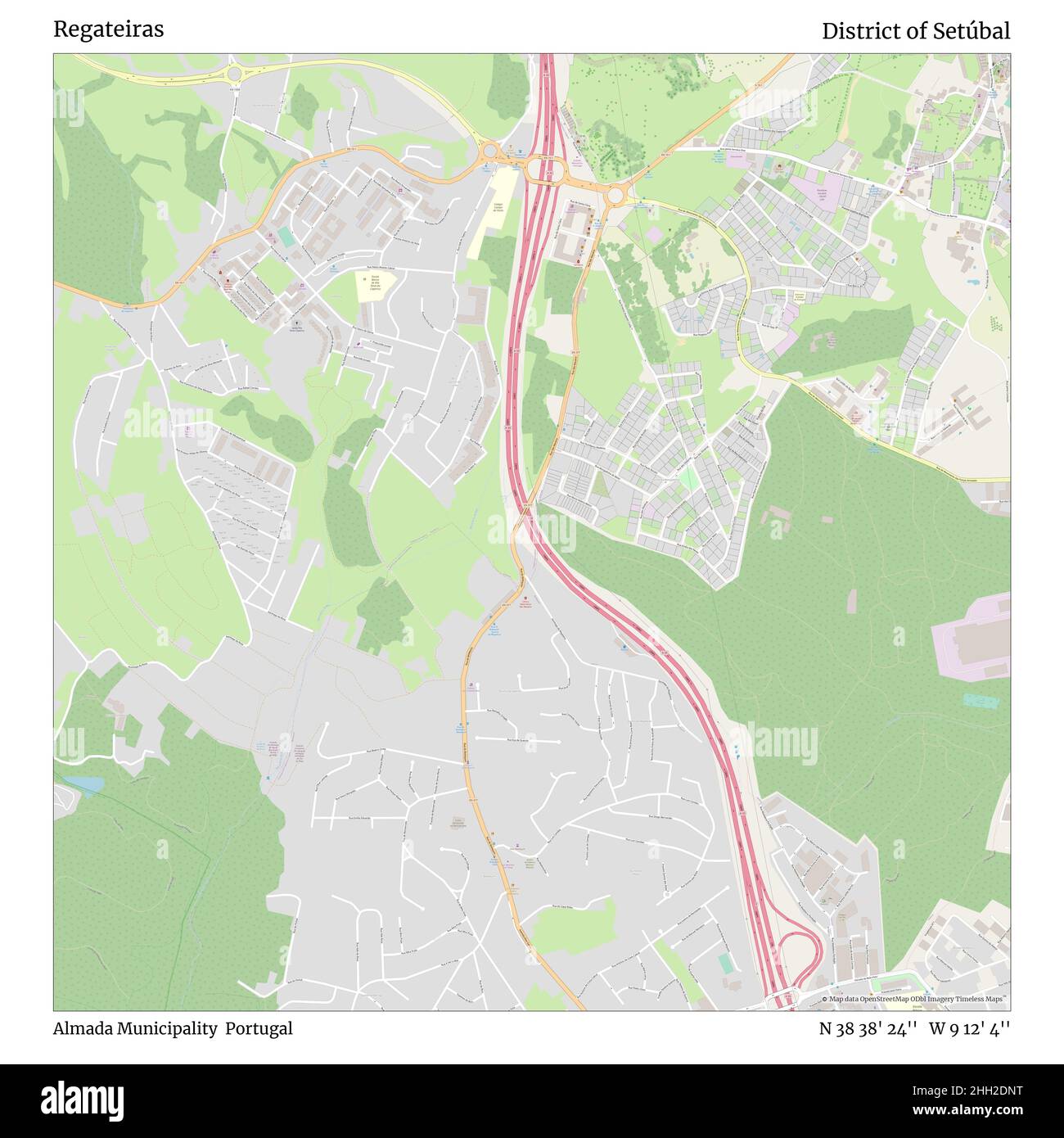 Map of almada hi-res stock photography and images - Alamy