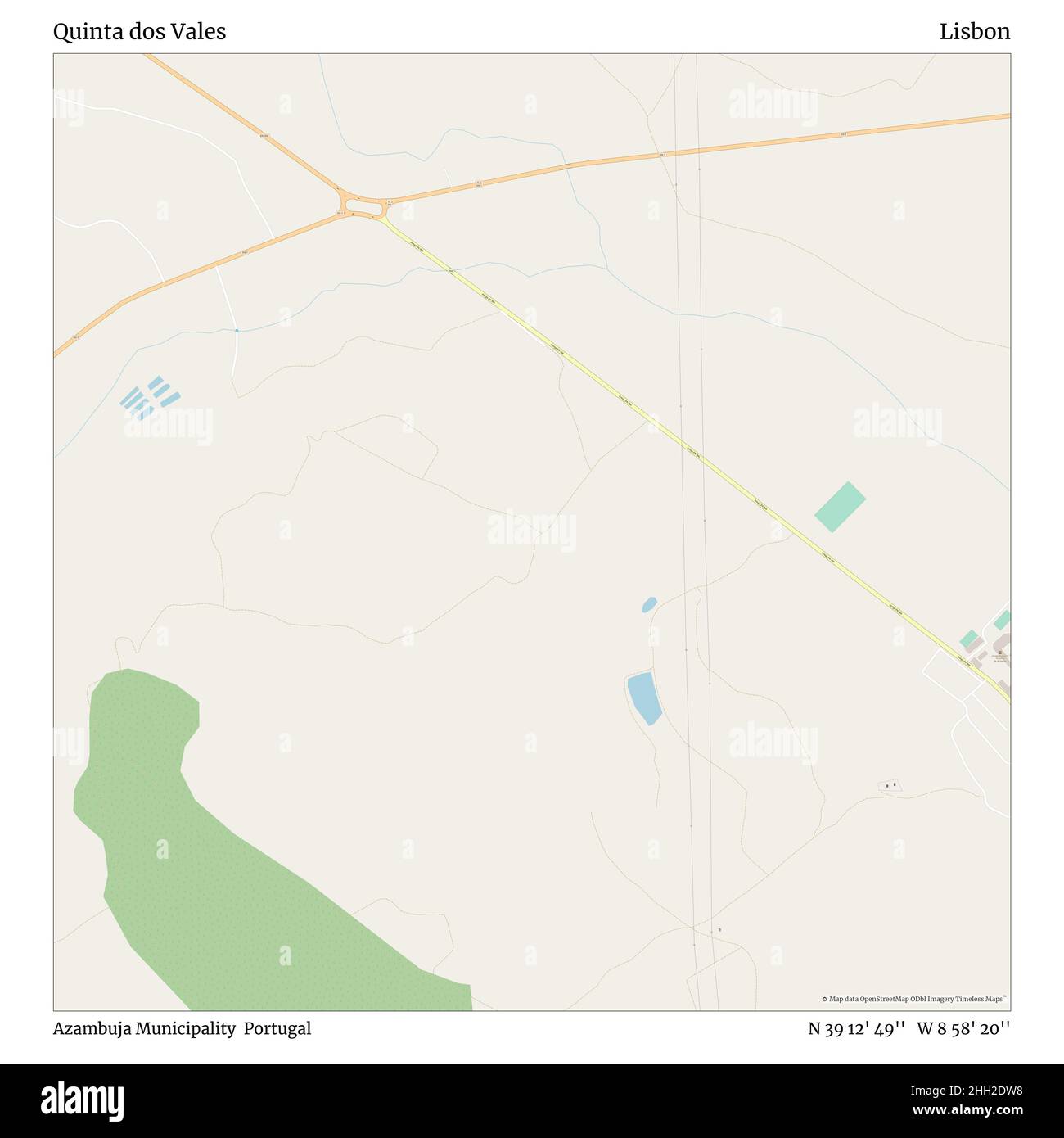 Map of azambuja portugal hi-res stock photography and images - Alamy