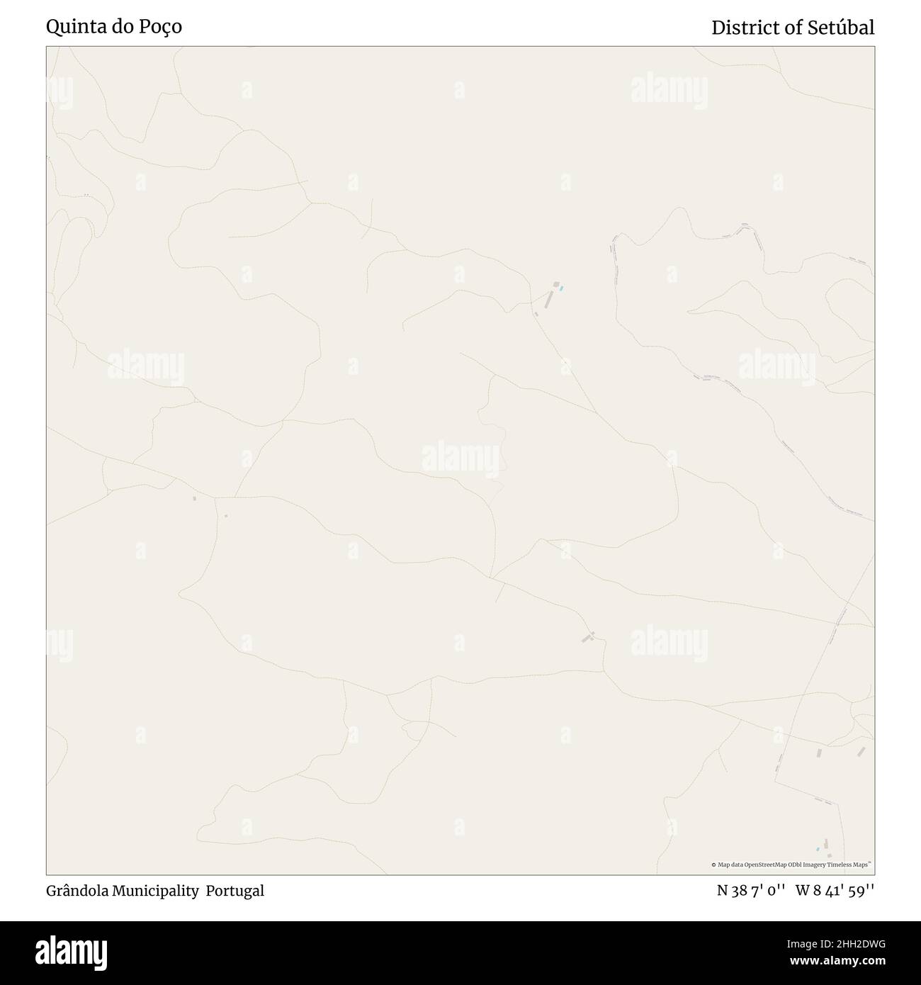 Map of grandola portugal hi-res stock photography and images - Alamy