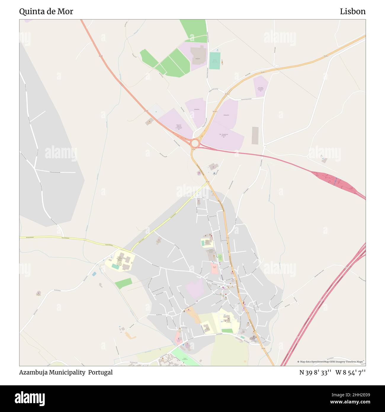 Map of azambuja portugal hi-res stock photography and images - Alamy