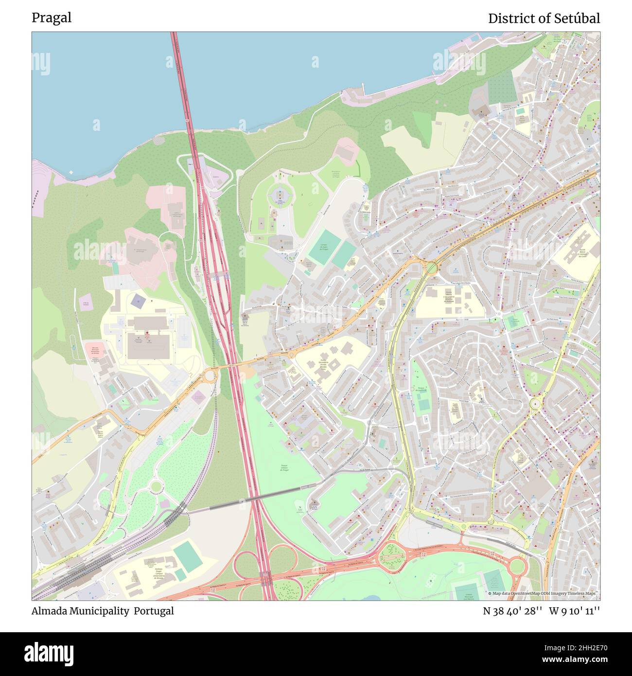 Map of almada hi-res stock photography and images - Alamy