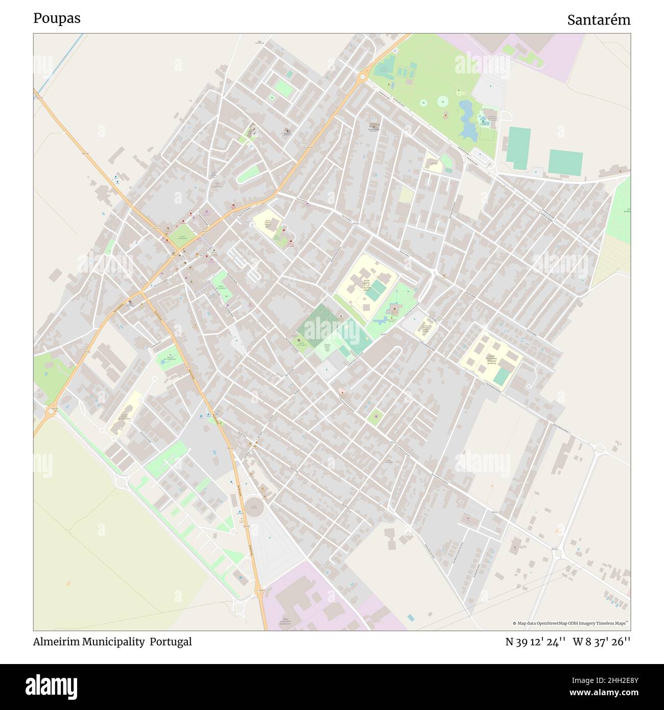 Map of almeirim hi-res stock photography and images - Alamy