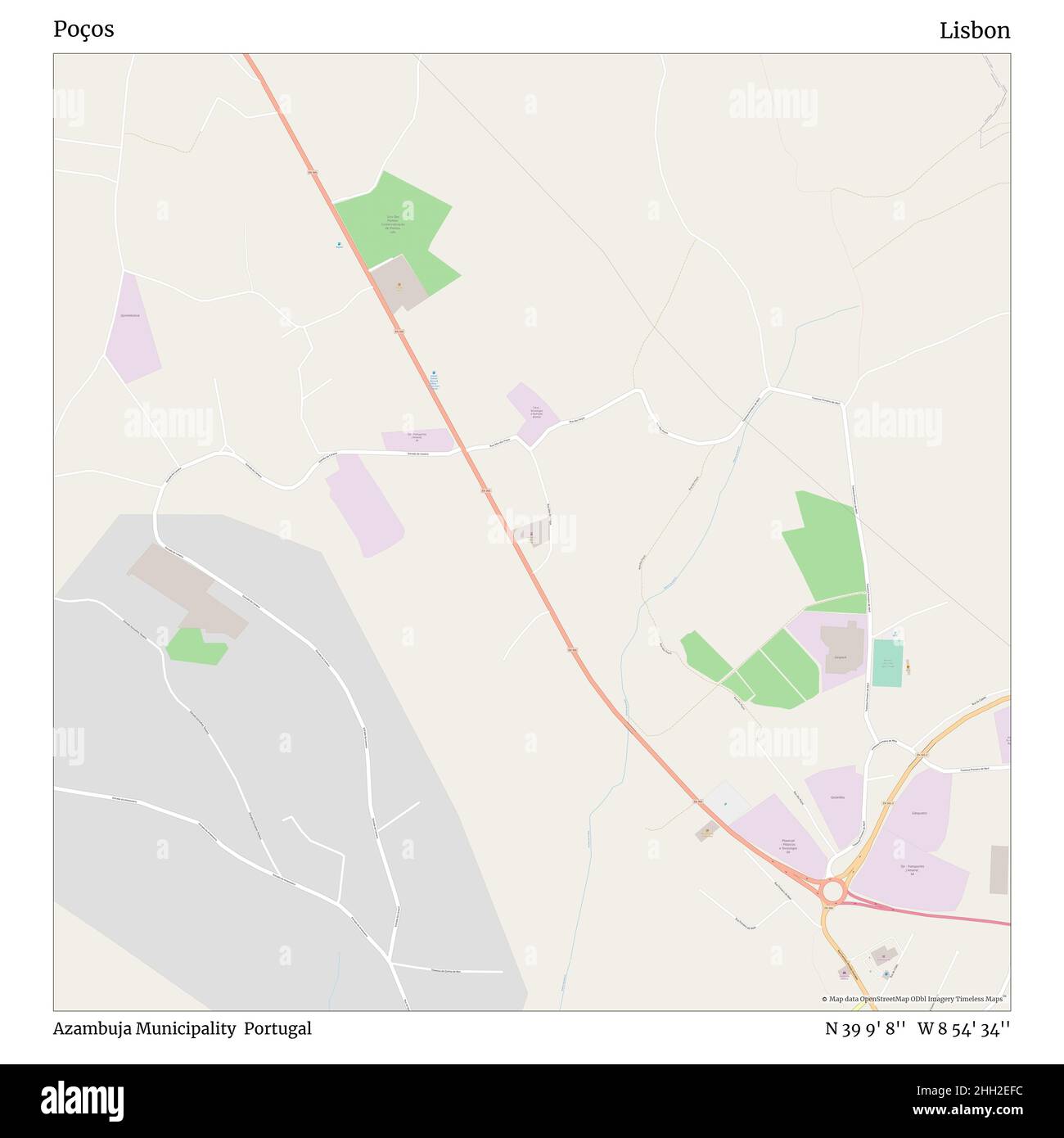 Map of azambuja portugal hi-res stock photography and images - Alamy