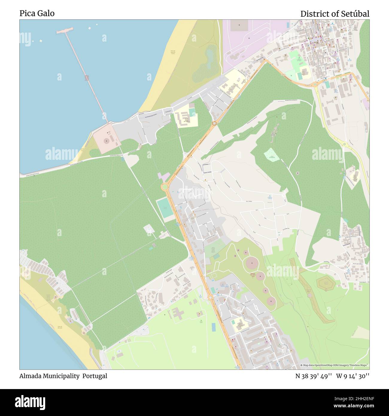 Map of almada hi-res stock photography and images - Alamy