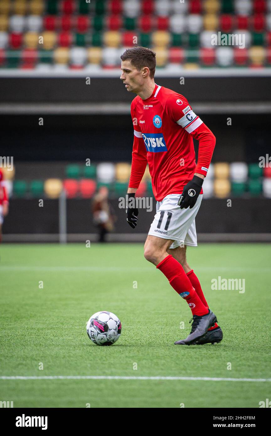 Silkeborg, Denmark. 22nd, January 2022. Nicklas Helenius (11) of ...