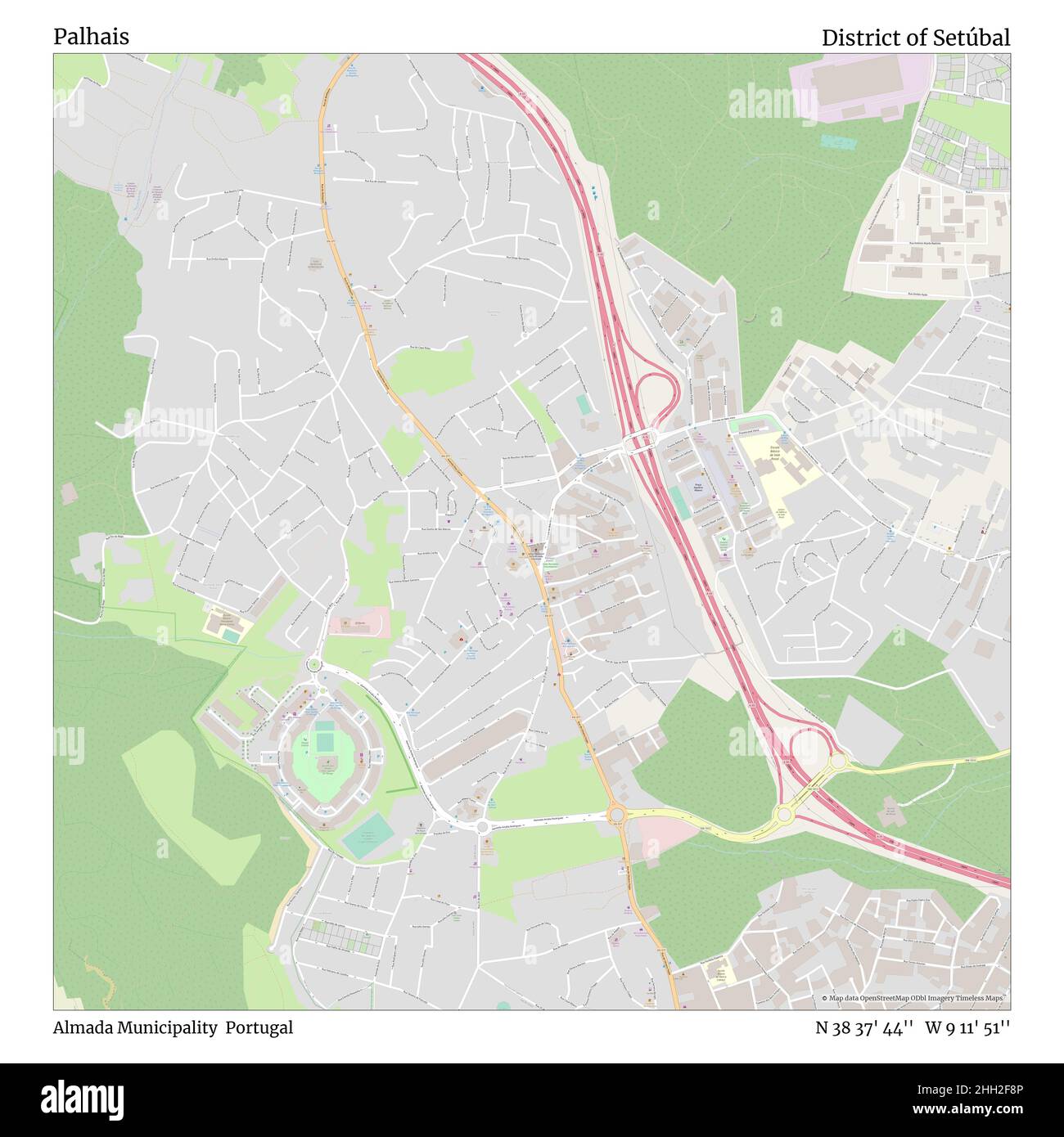 Map of almada hi-res stock photography and images - Alamy