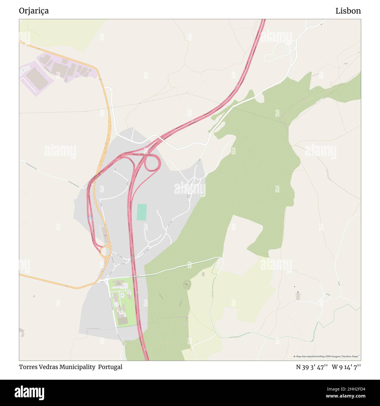 Map of torres vedras portugal hi-res stock photography and images - Alamy
