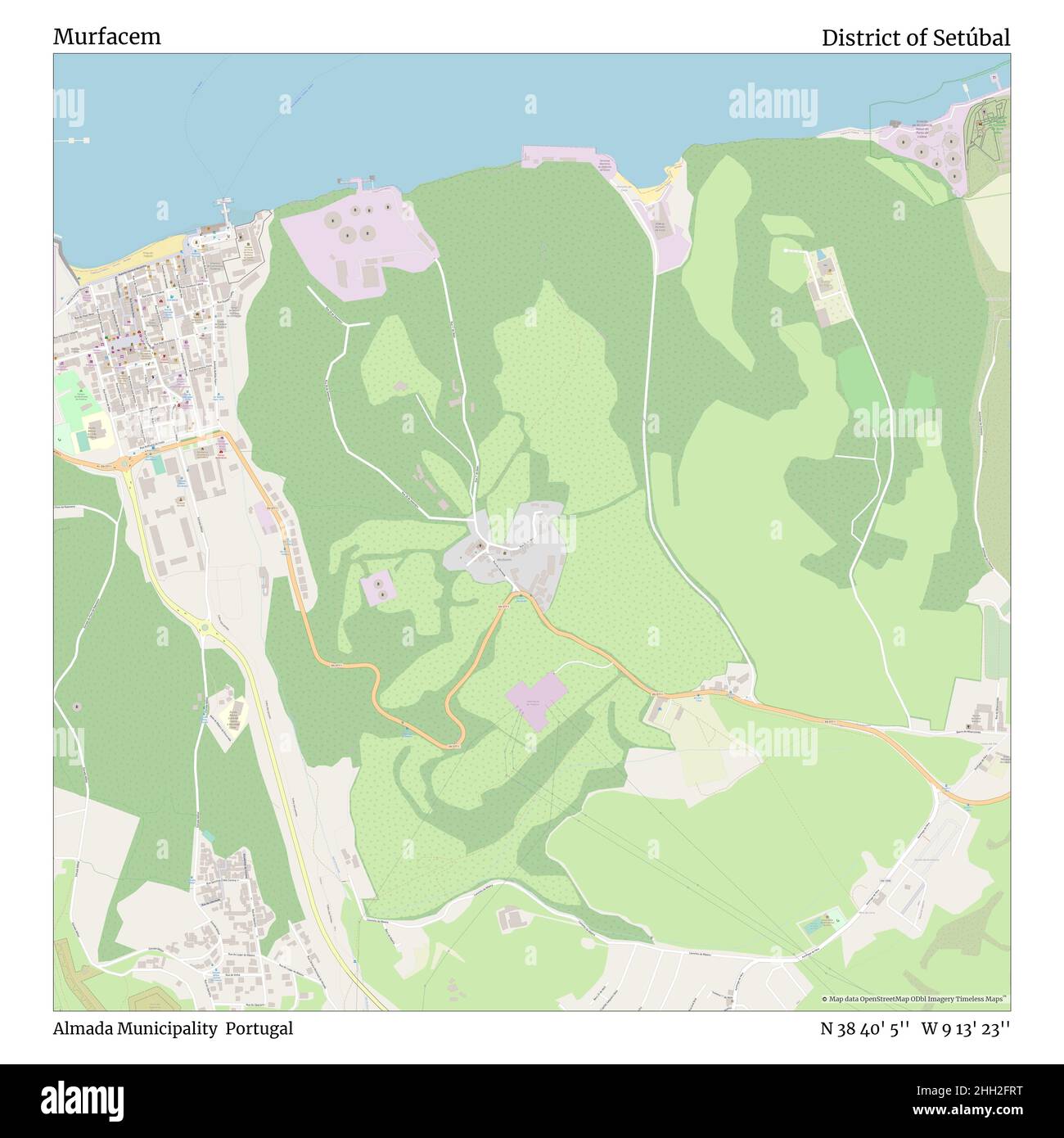 Map of almada hi-res stock photography and images - Alamy