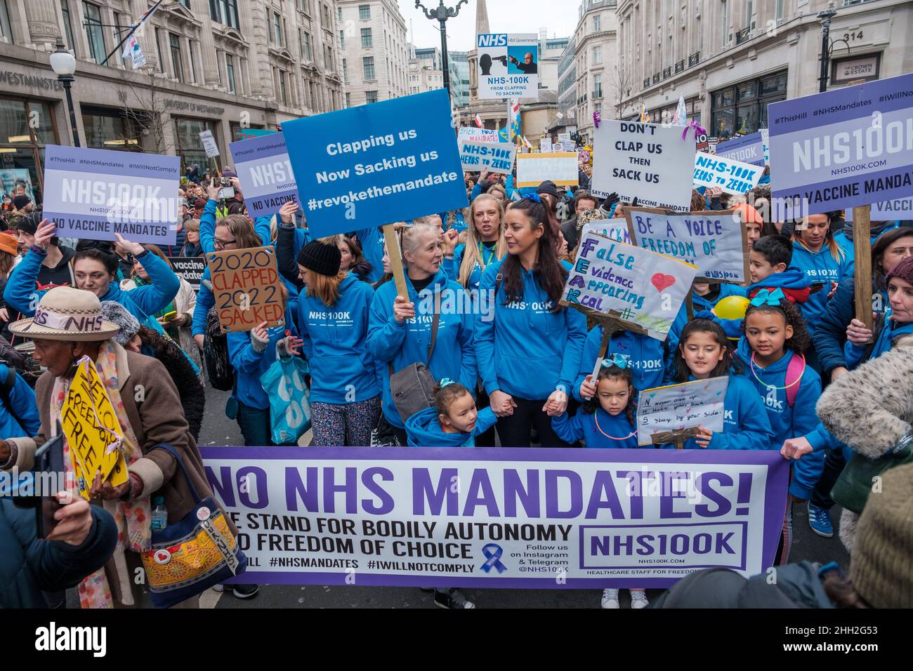 Former and current workers of the NHS have come out against the ...